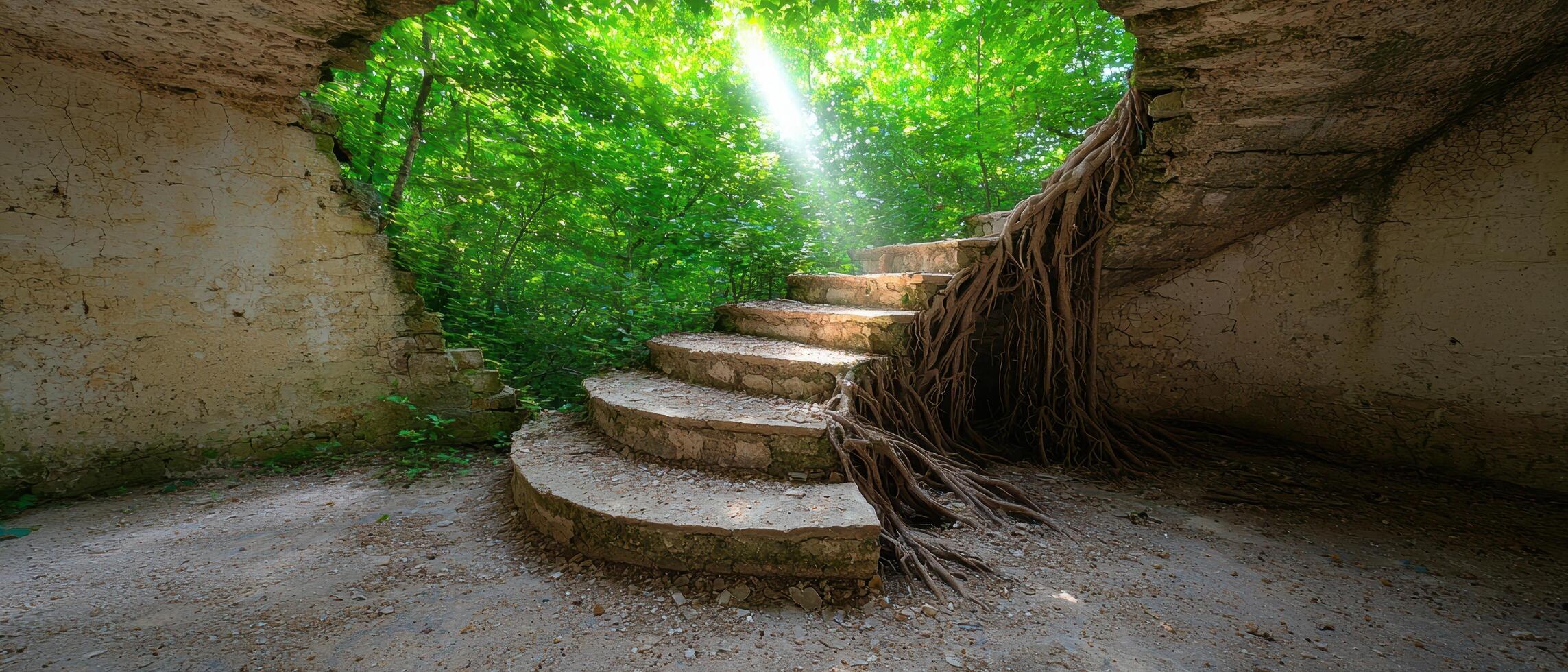 Enchanting Staircase in Lush Forest Clearing 52142534 Stock Photo at ... Enchanting Staircase in Lush Forest Clearing 52142534 Stock Photo at ...