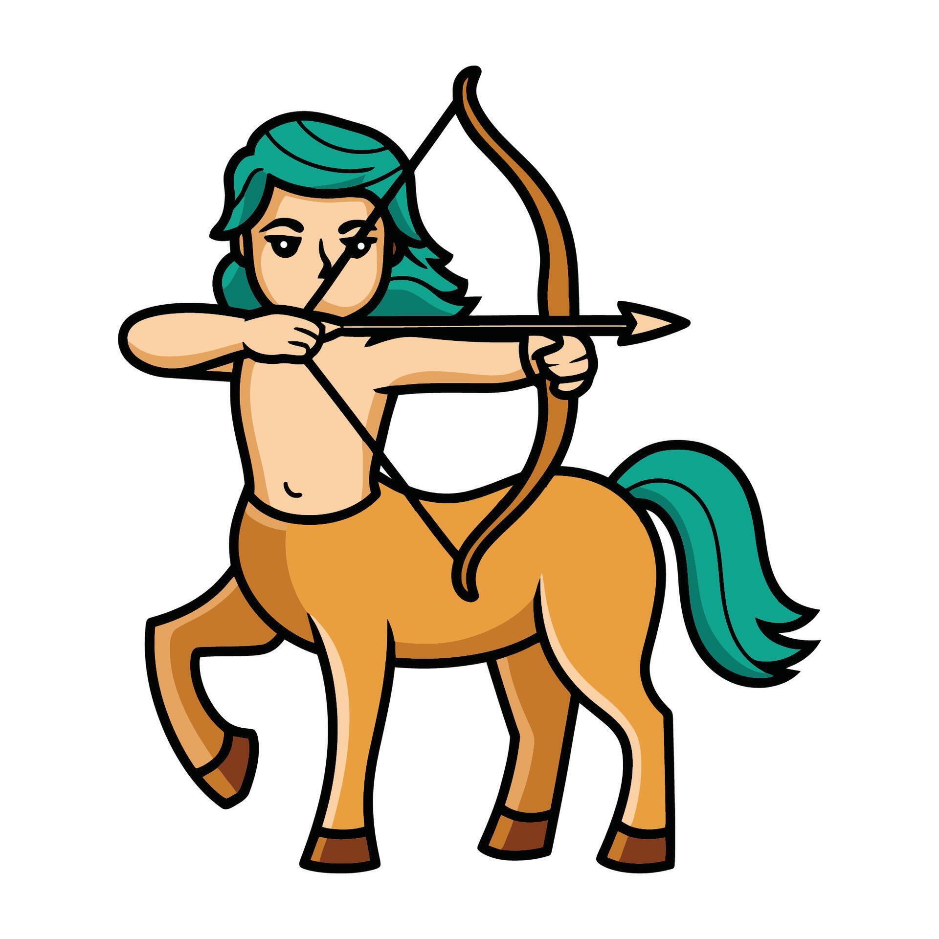 Cartoon Centaur Archer Mythological Creature 52154862 Vector Art at Vecteezy