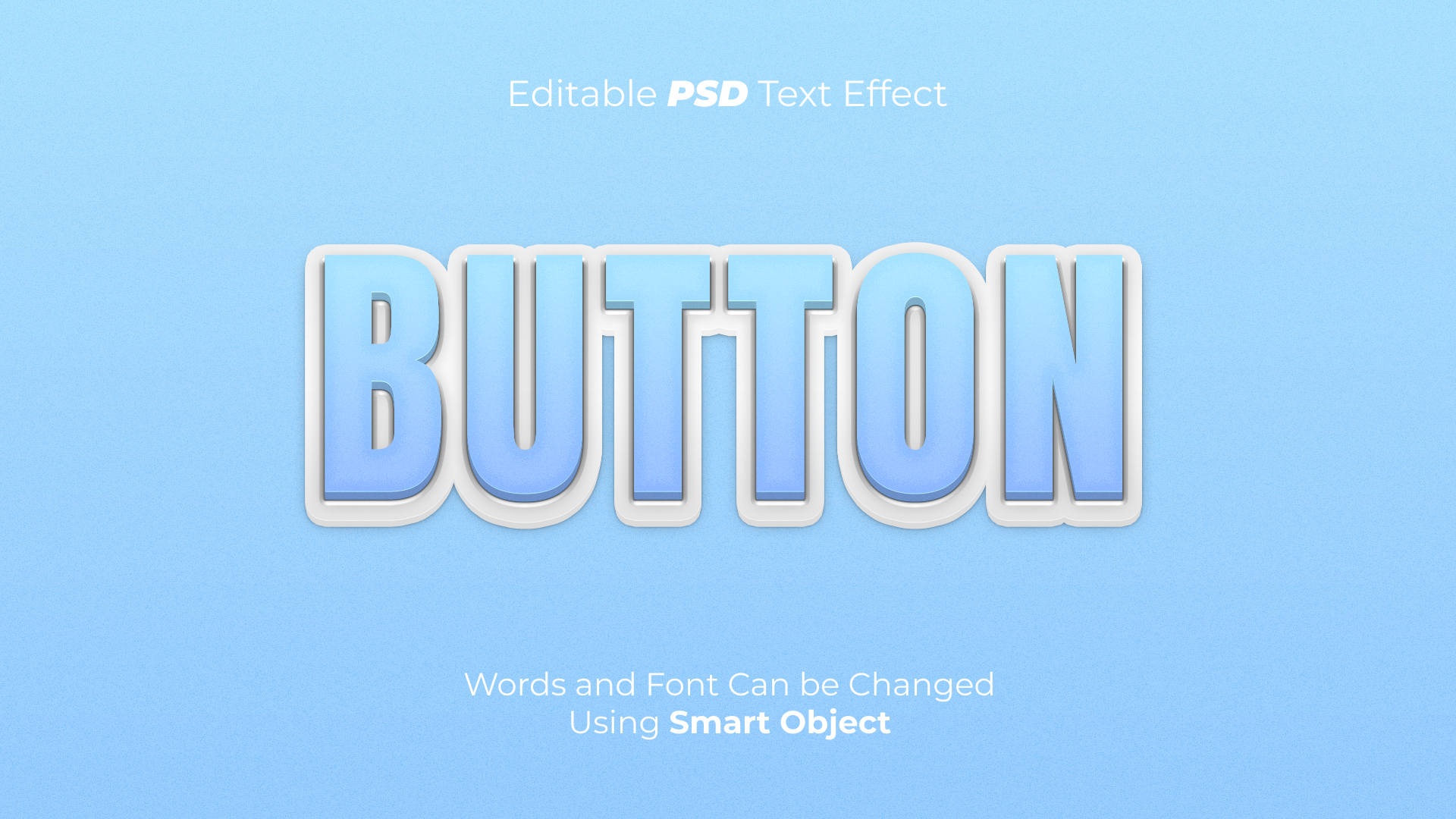 3D Editable Button Text Effect 52157458 PSD