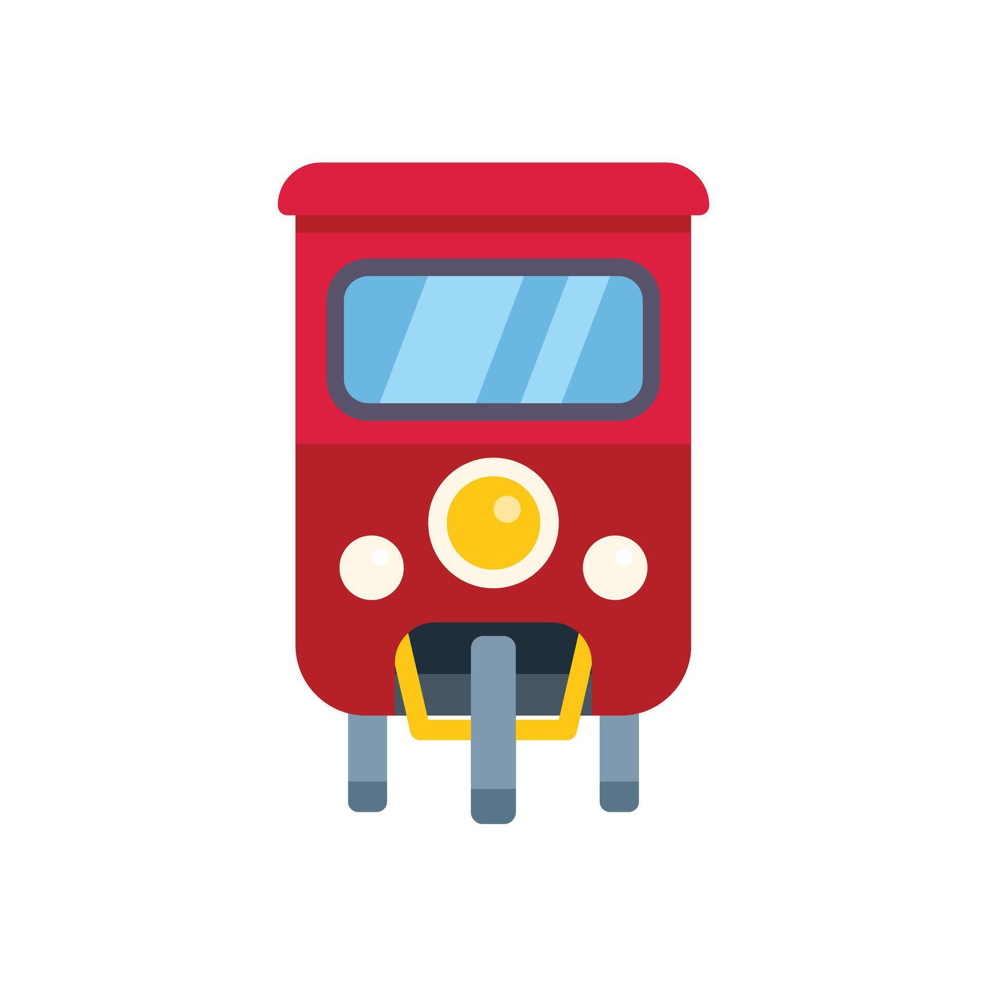 Red Train Front View Approaching On Rails Public Transportation Icon 52170520 Vector Art At Vecteezy