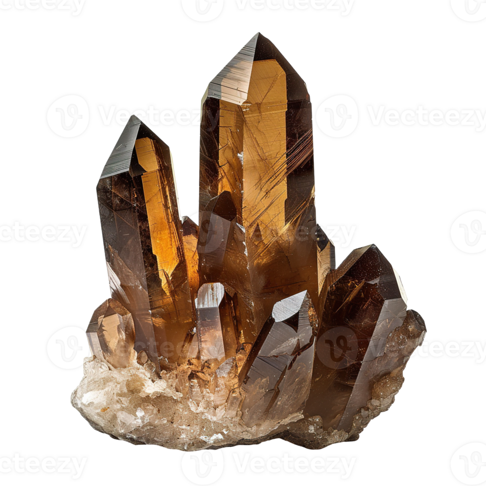 Smoky quartz crystal, gemstone, gem, mineral specimen transparent ... Smoky quartz crystal, gemstone, gem, mineral specimen transparent ...