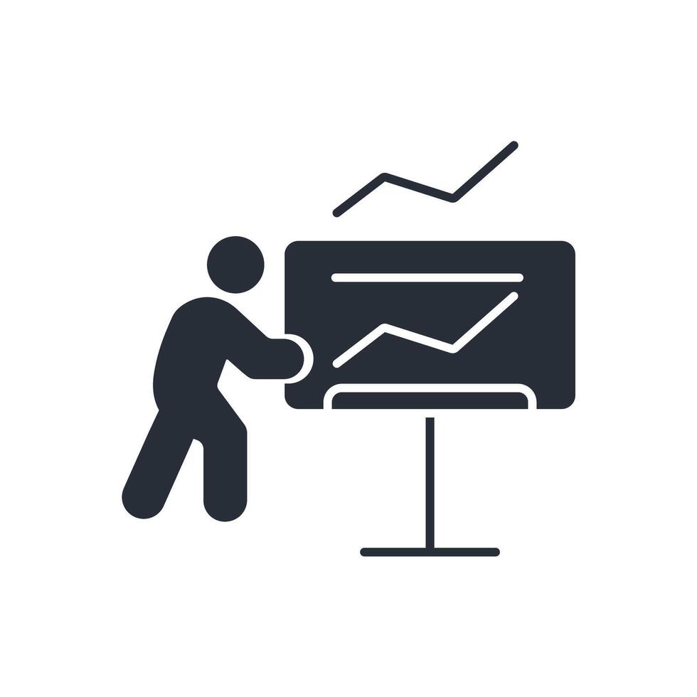 presentation icon. .Editable stroke.linear style sign for use web ...