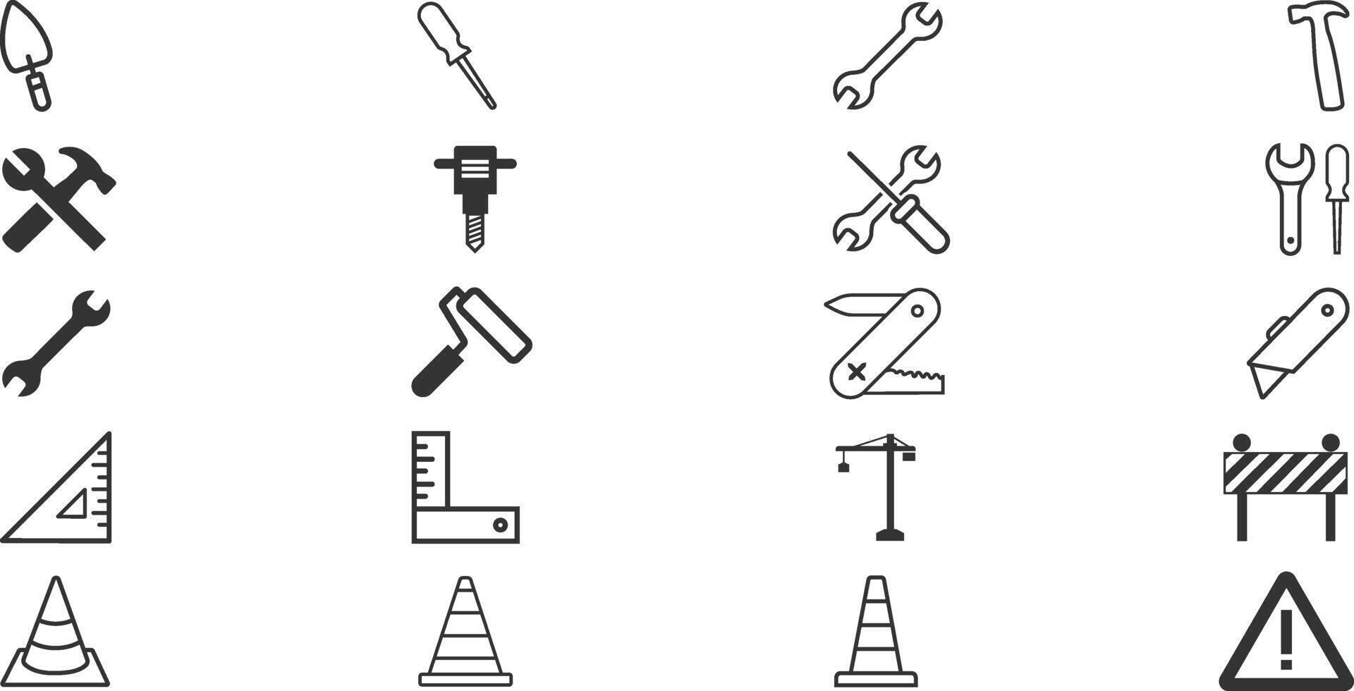 Build and construction icon element, architecture construction tools ...