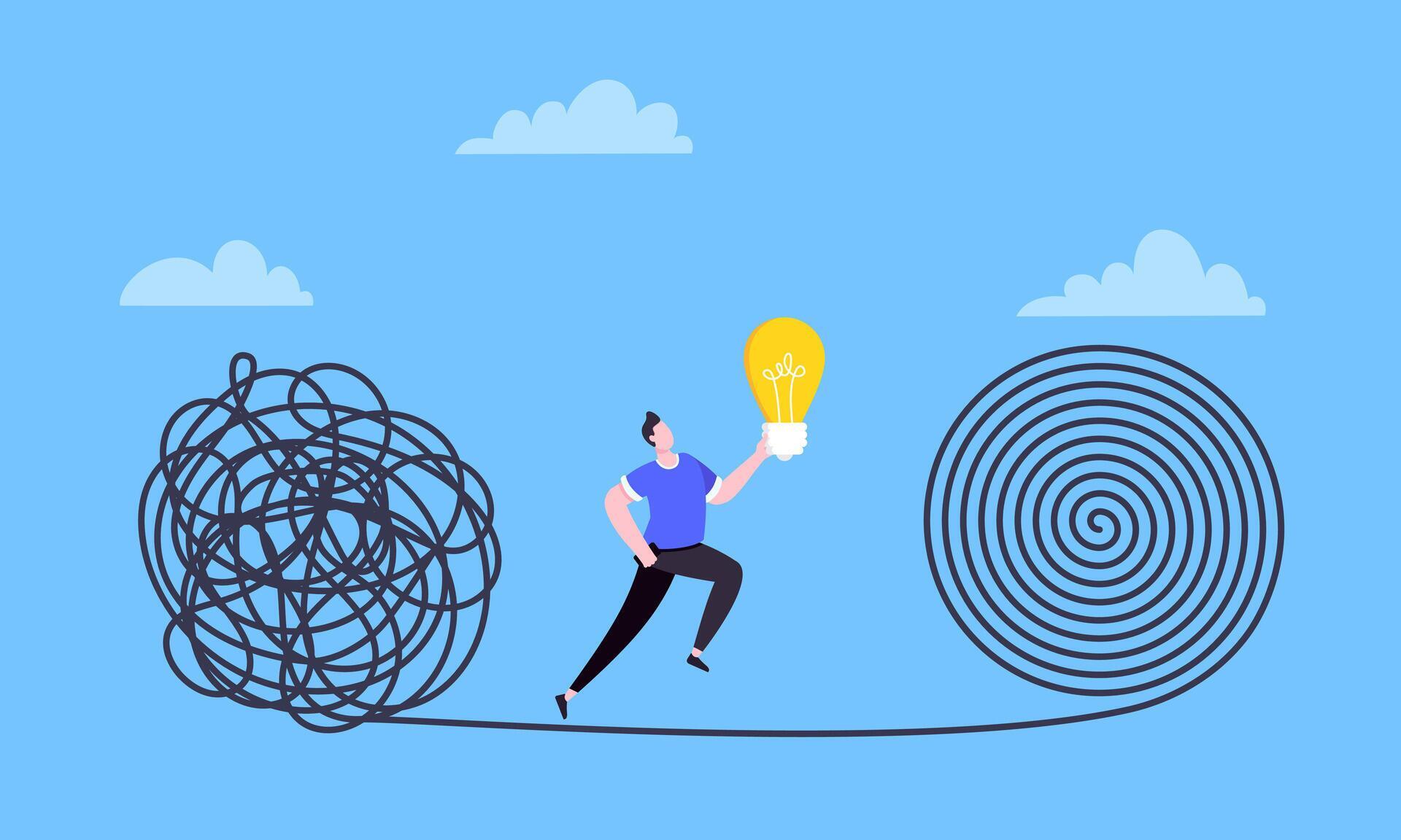 Understanding problem solution simplify challenge. 52190622 Vector Art at Vecteezy