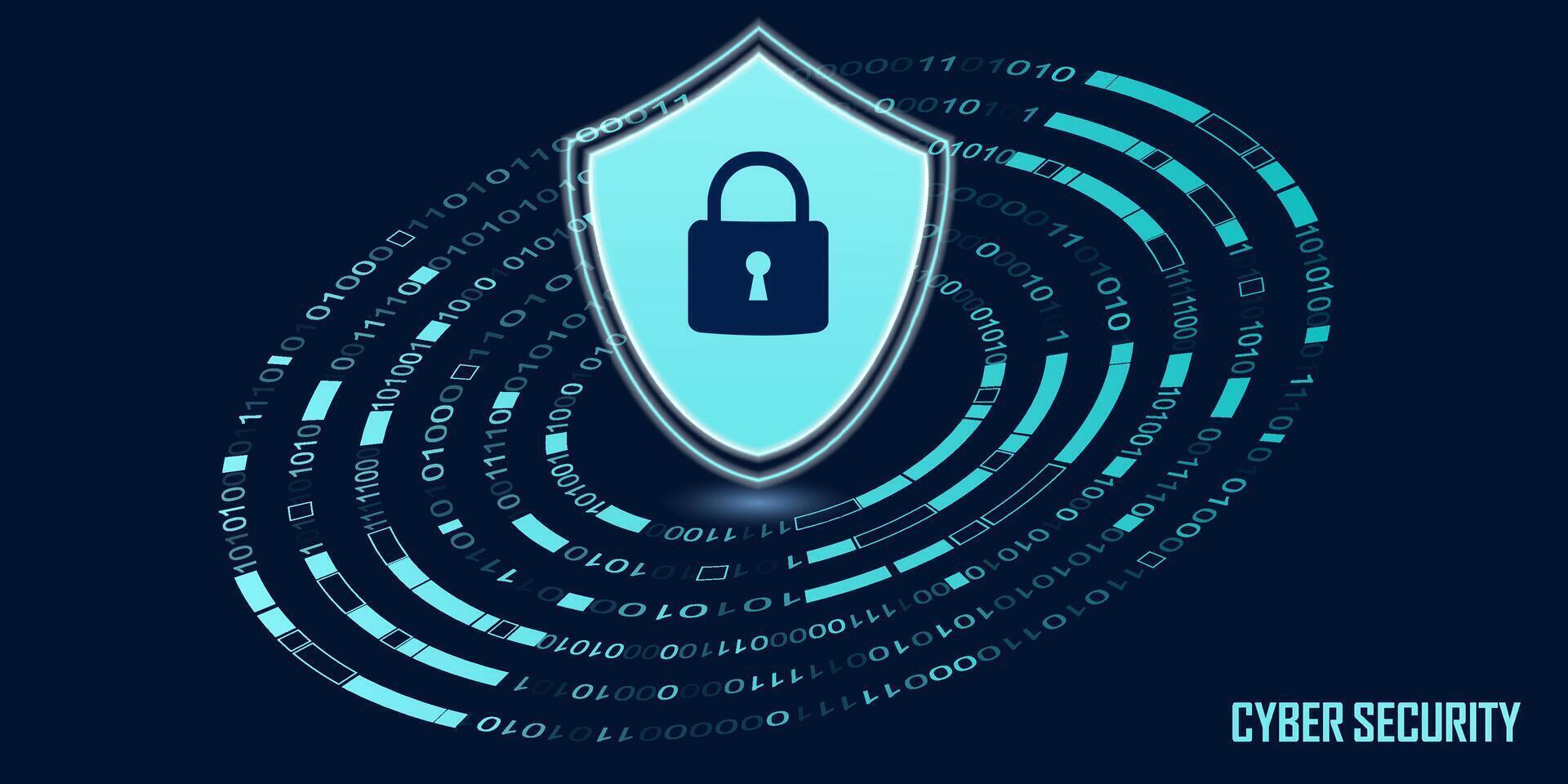 Cybersecurity and information protection. Data protection concept ...