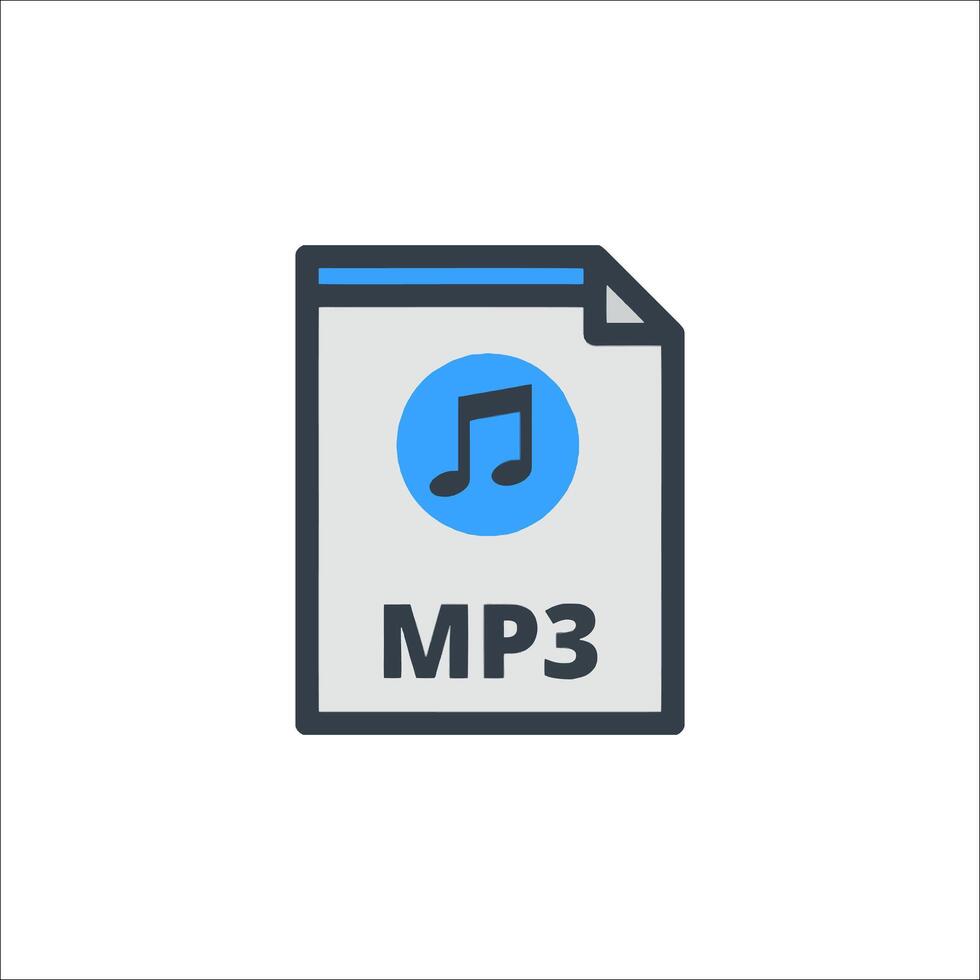Mp3 file icon 52209518 Vector Art at Vecteezy