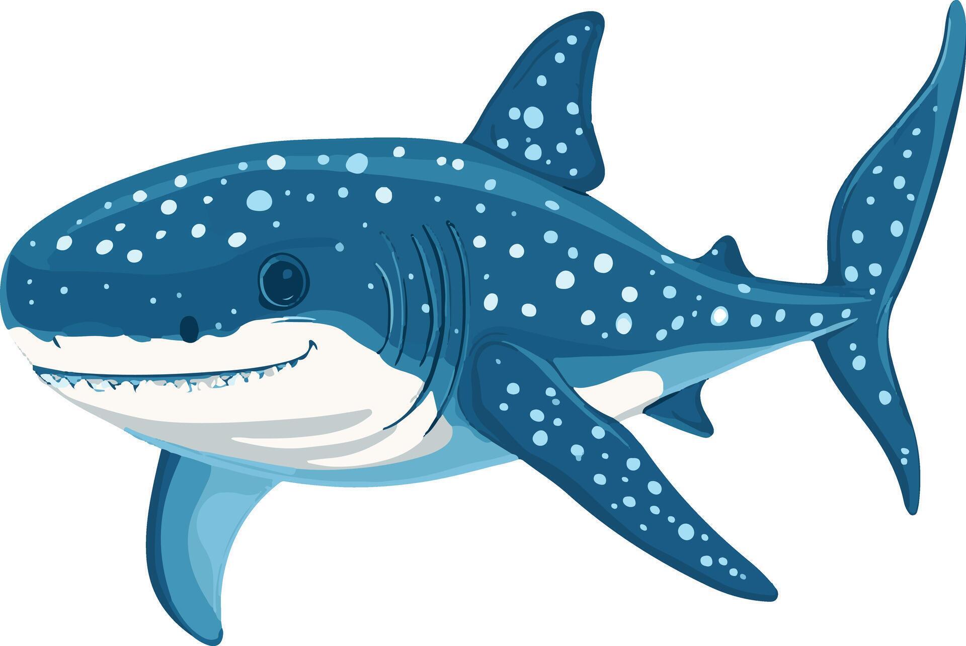 lovely cute simple whale shark clipart 52238215 Vector Art at Vecteezy