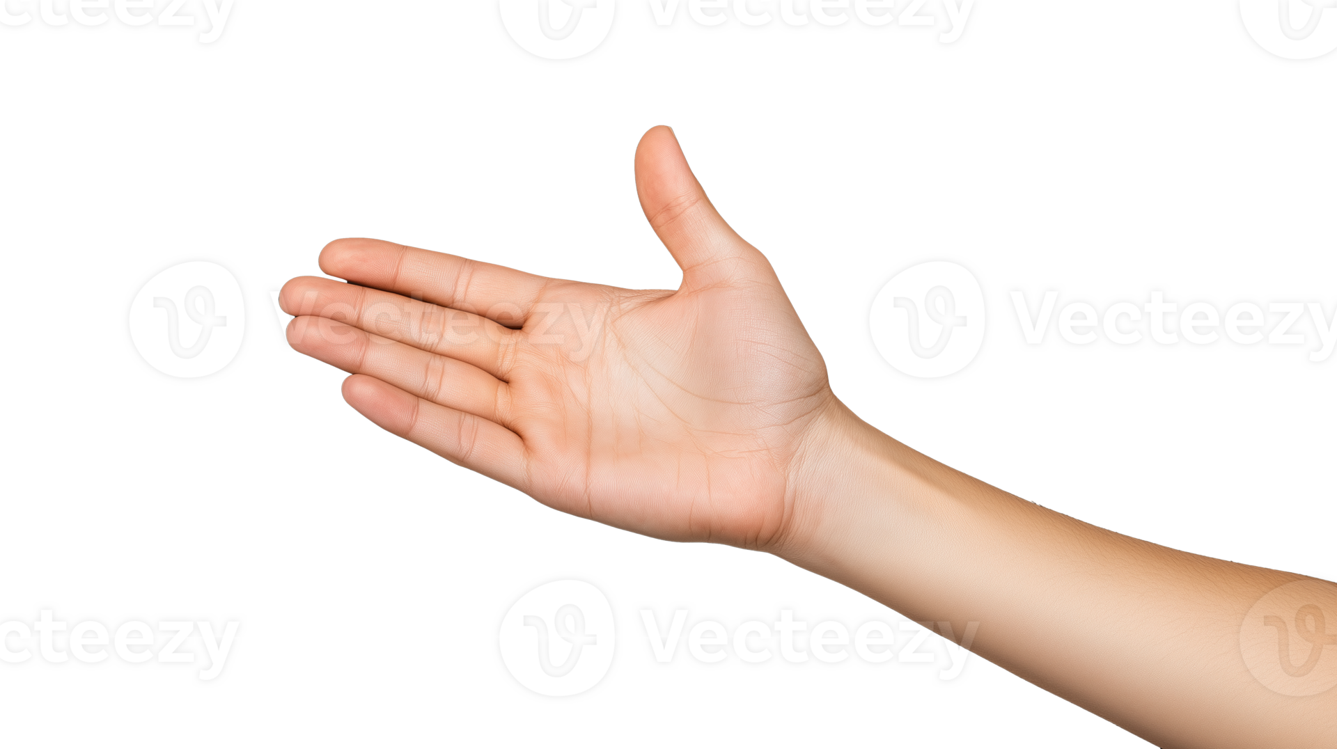 Hand reaching out with open palm 52240681 PNG