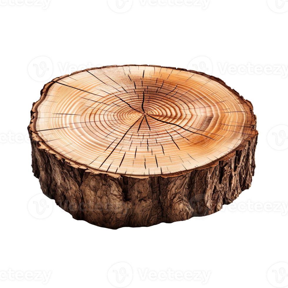 Cut tree trunk isolated on transparent background 52243830 PNG