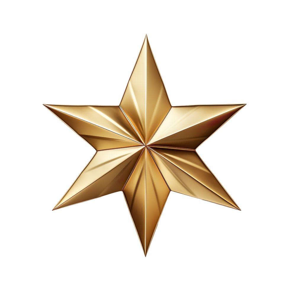 Gold star isolated on transparent background 52244051 PNG