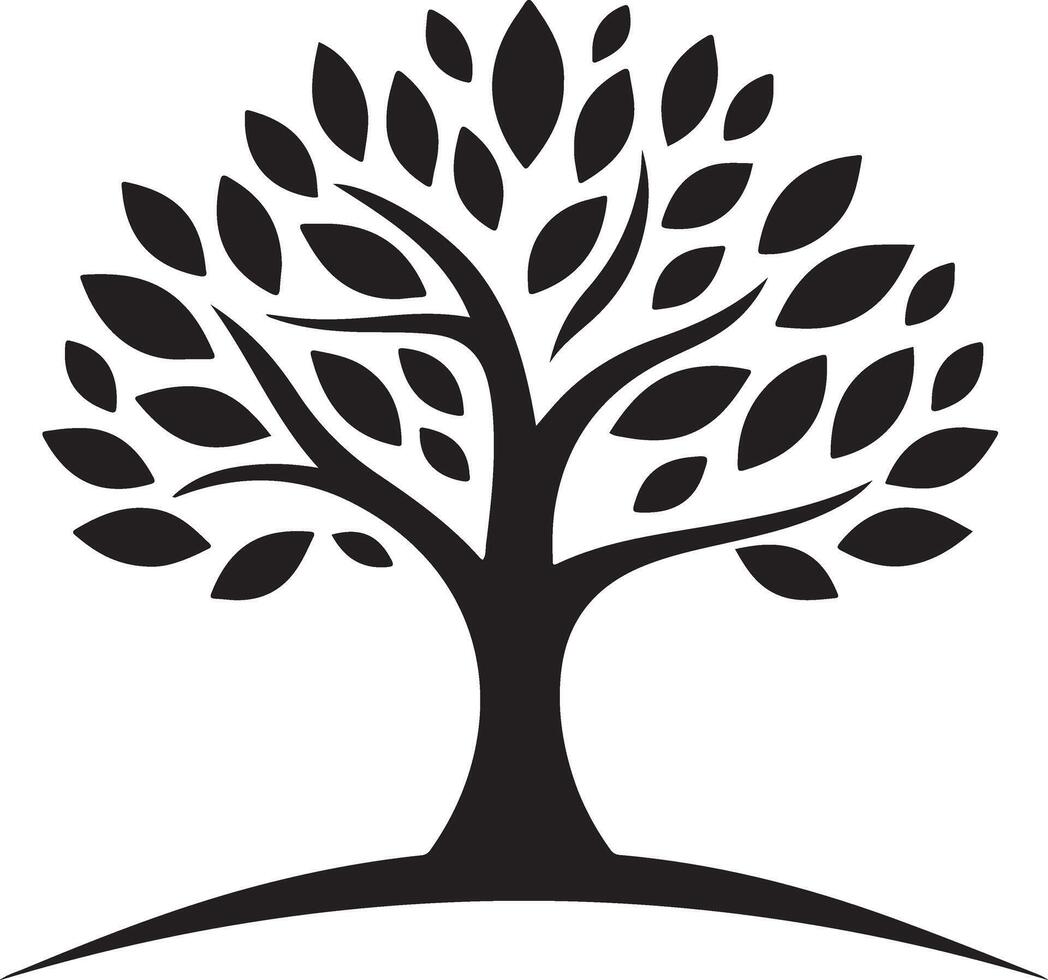 High Quality Simple Tree Silhouette Graphics Collection 52263562 Vector ...