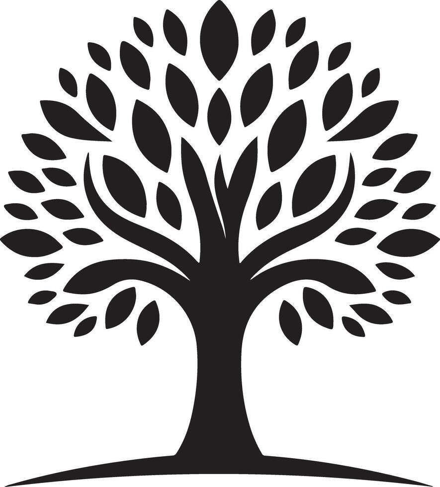 Elegant Simple Tree Silhouette Illustration Designs 52263569 Vector Art ...