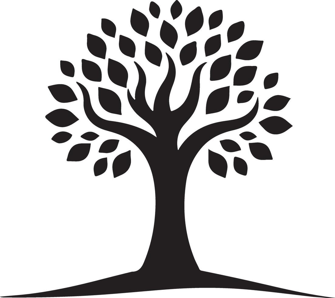 Simple Tree Silhouette for Nature Themed Projects 52263585 Vector Art ...