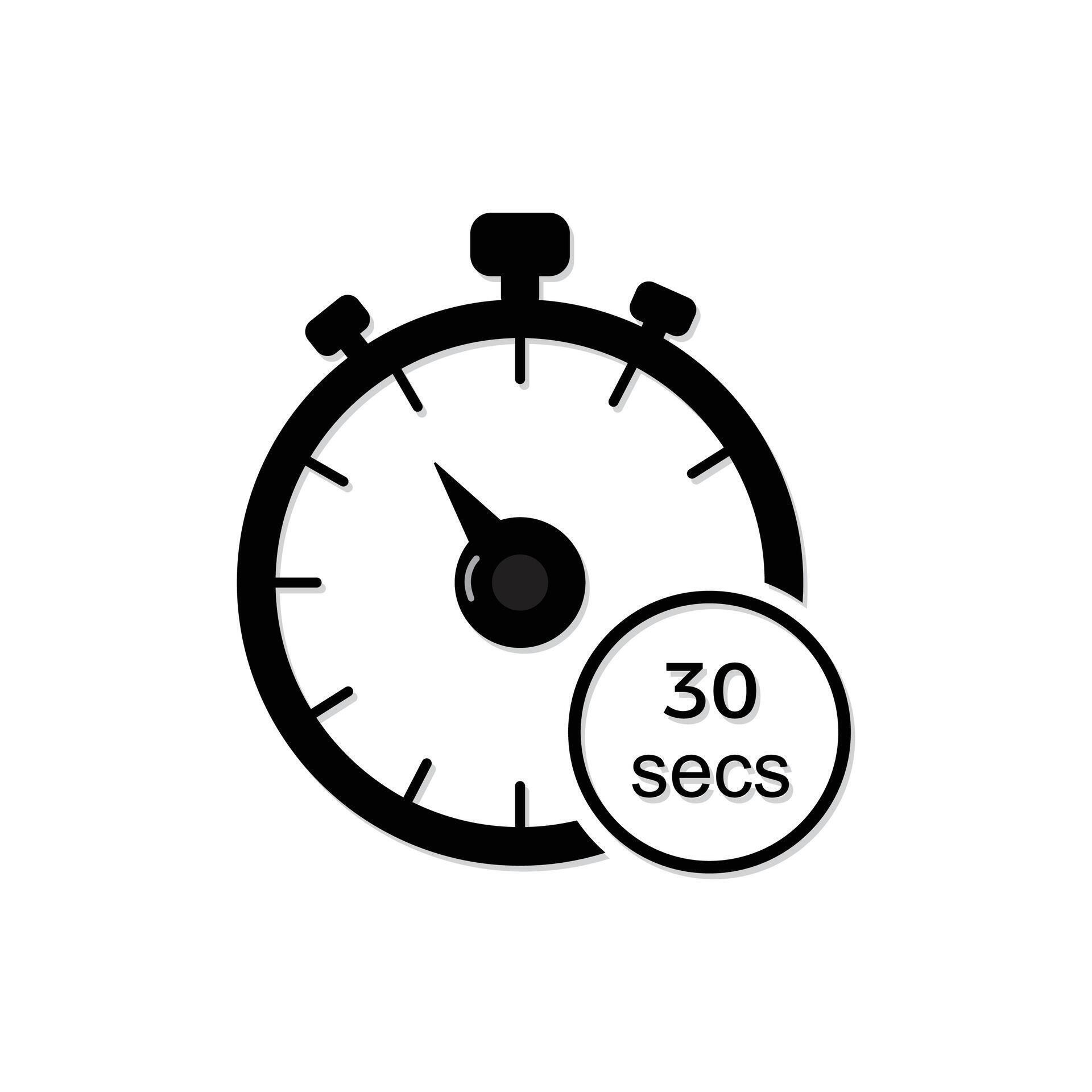 Clock Face Timer Stopwatch Icon In Flat Style Illustration On Isolated