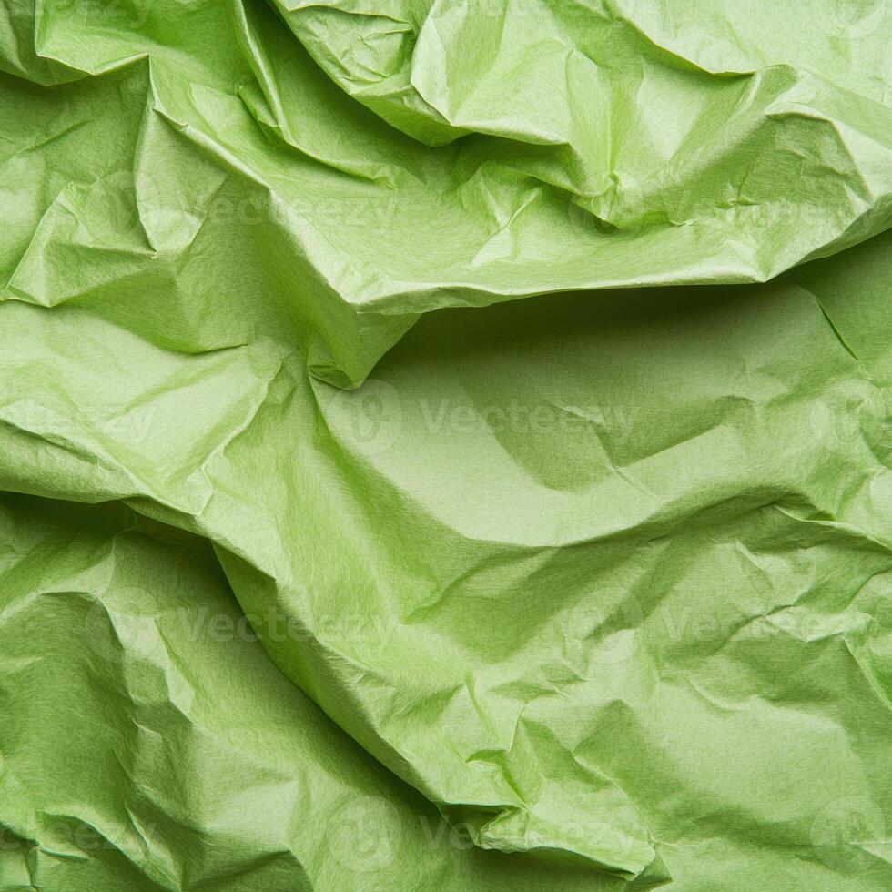 Crumpled green tissue paper texture background 52274492 Stock Photo at ...