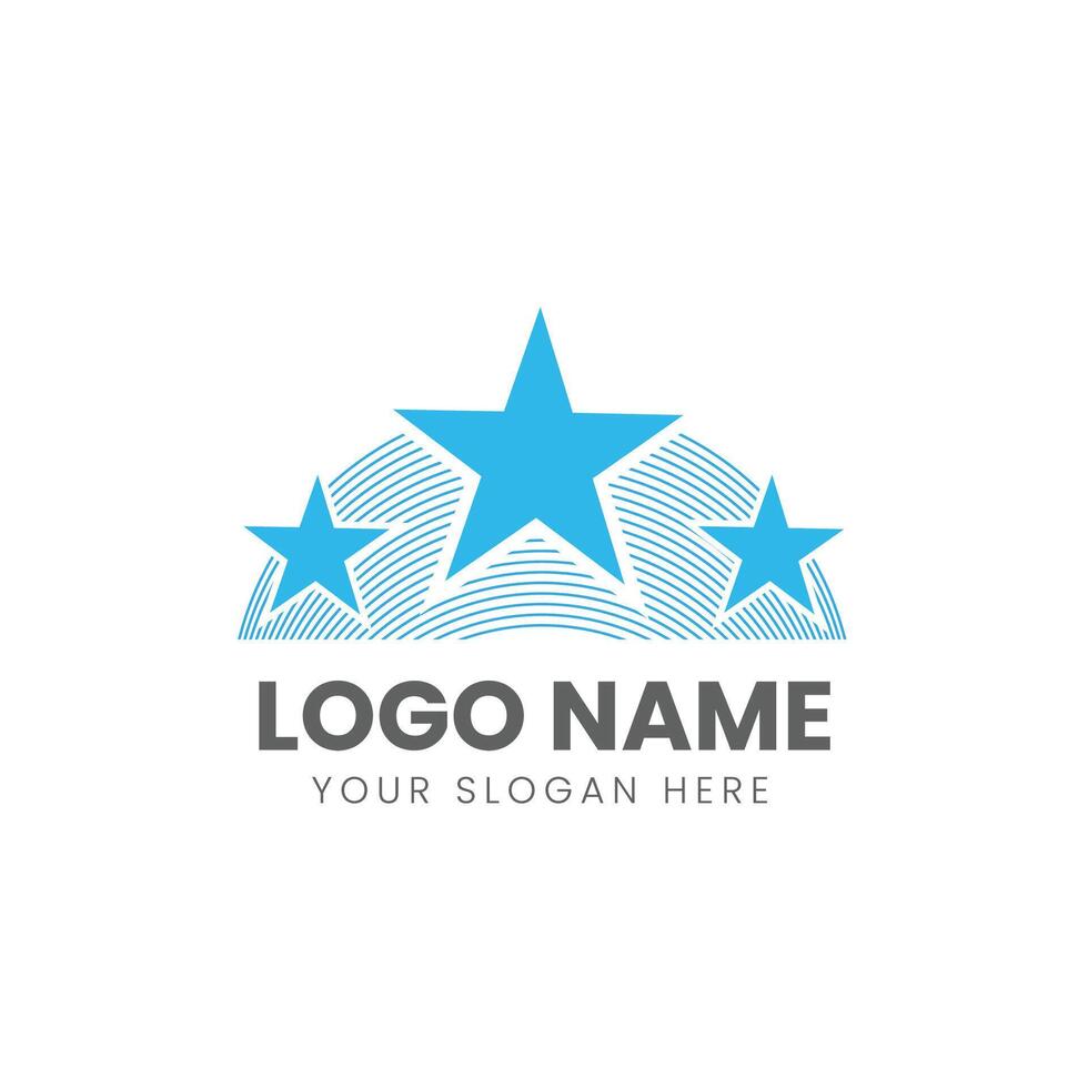 A blue star logo design 52293259 Vector Art at Vecteezy