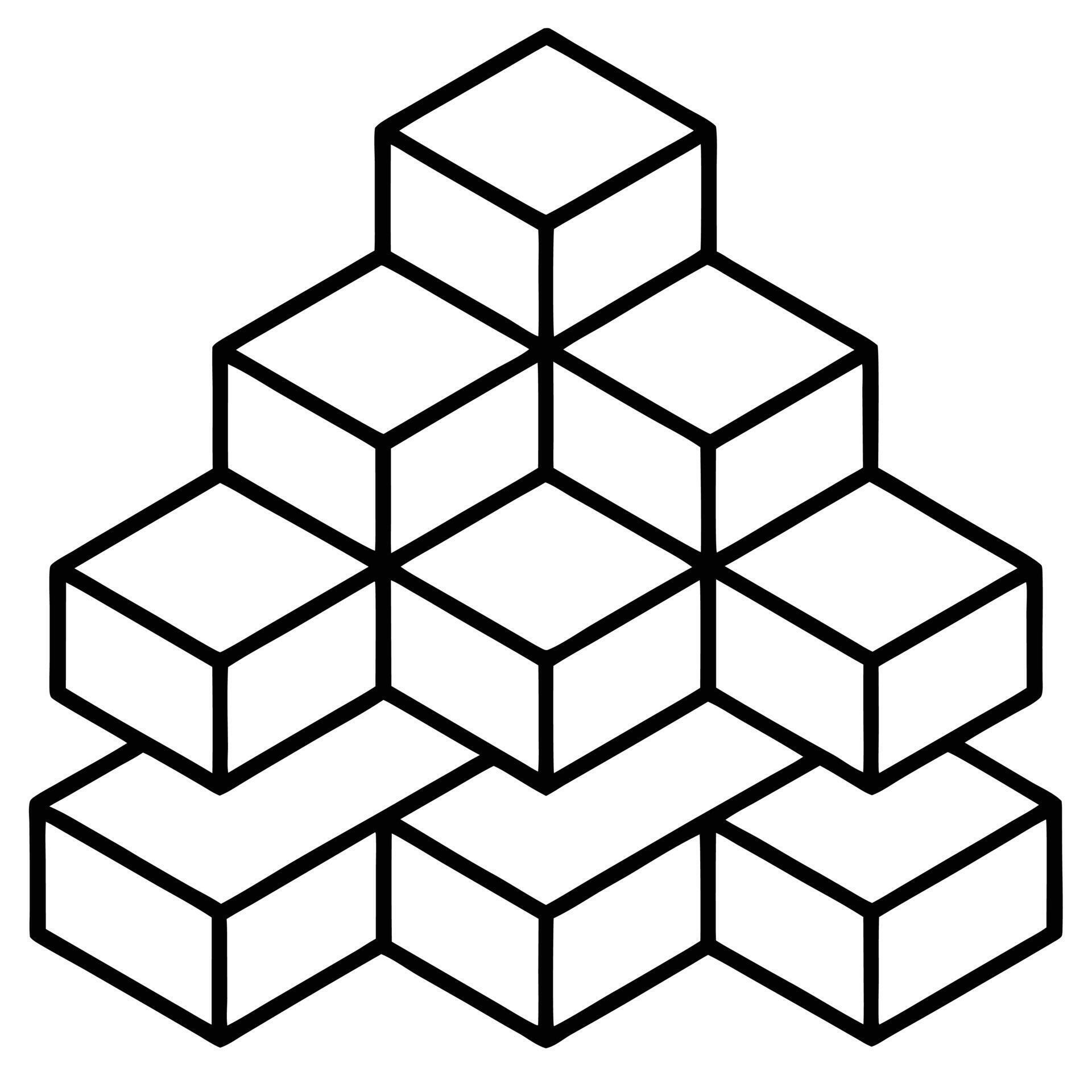 Abstract Geometric Cube Structure Design 52293742 Vector Art at Vecteezy