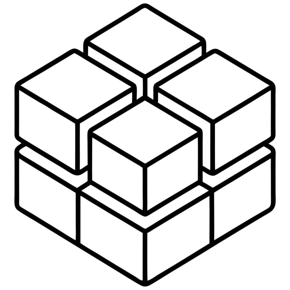Geometric Cube Structure Design Pattern Illustration 52293766 Vector Art At Vecteezy