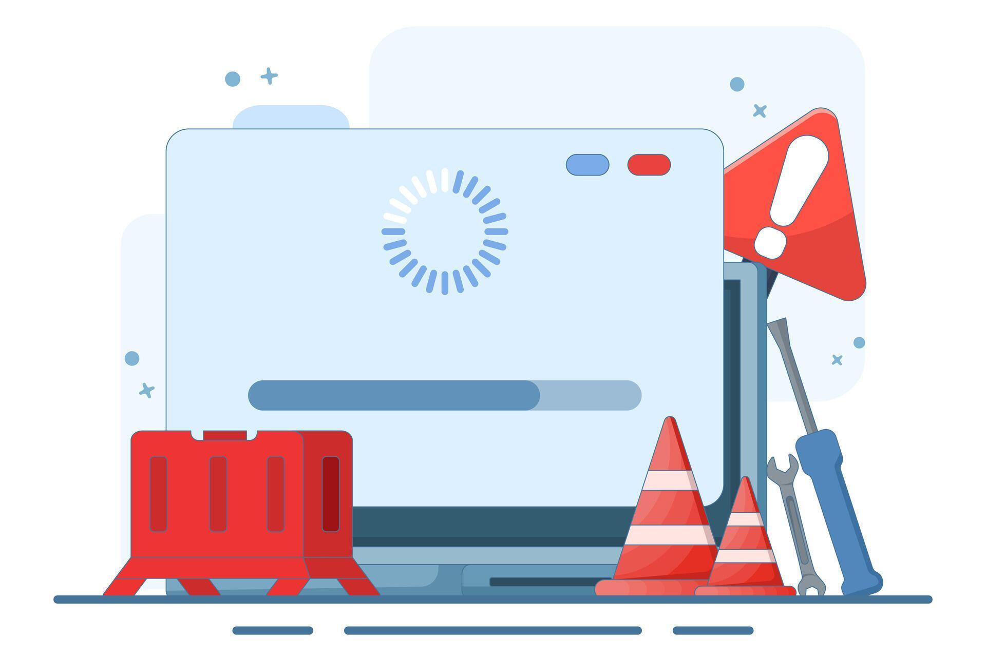 System Maintenance Concept Error Fixing Problems Device Update Software System Is Under