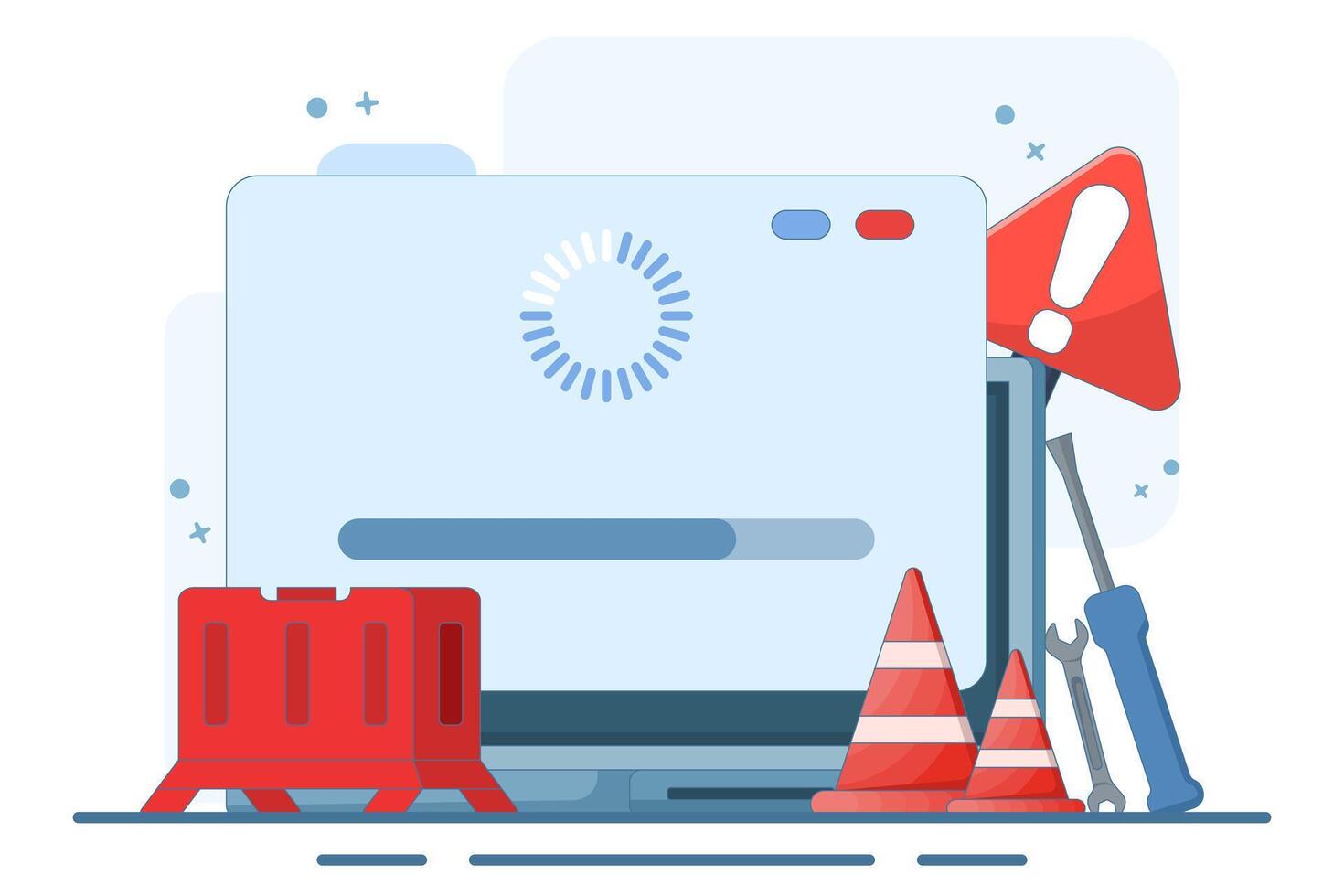 System maintenance concept, Error, Fixing problems, Device update ... System maintenance concept, Error, Fixing problems, Device update ...