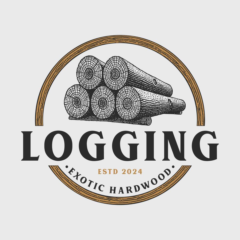 Logging Mill Logo Vector Art, Icons, and Graphics for Free Download