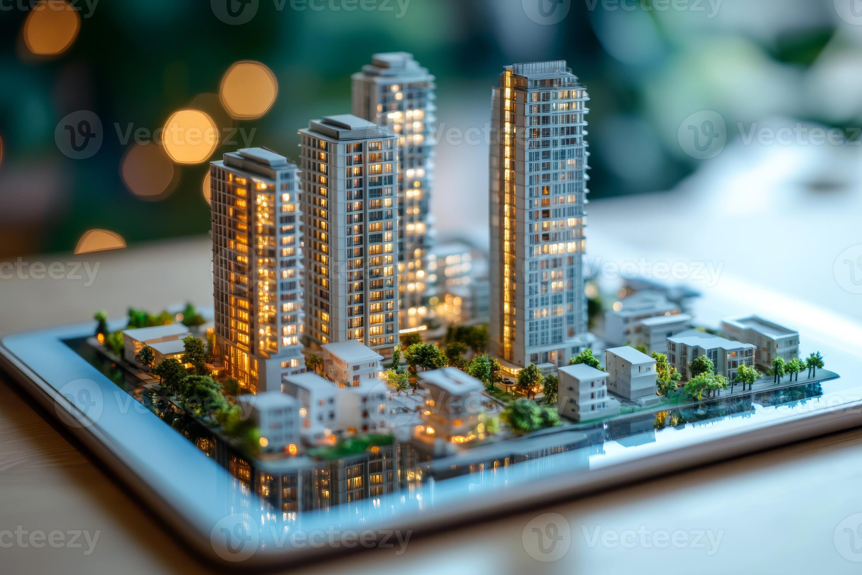 Explore The Intersection Of Urban Planning And Technology With This 3d Model Displaying Building