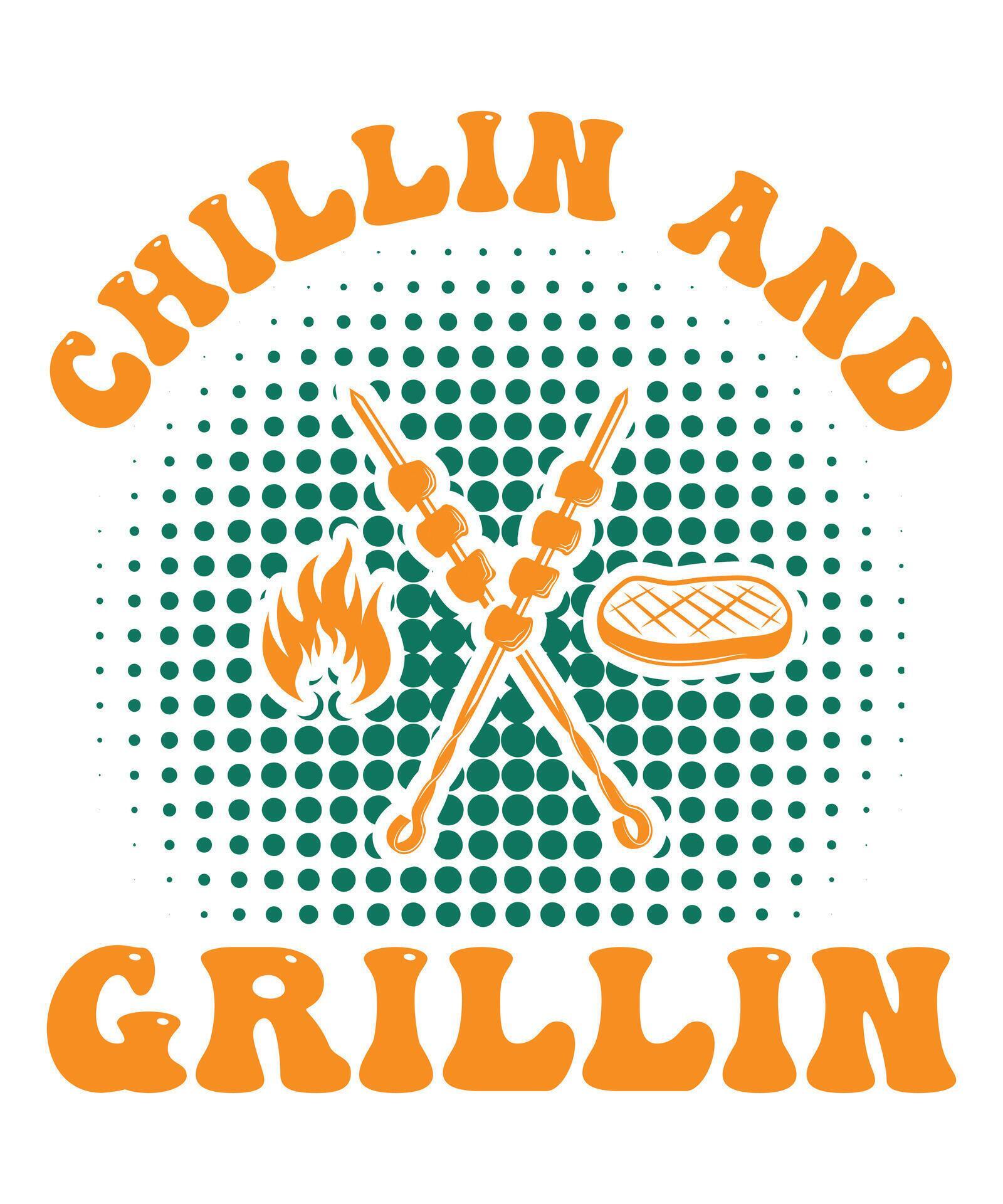 Chillin and grillin 52310478 Vector Art at Vecteezy