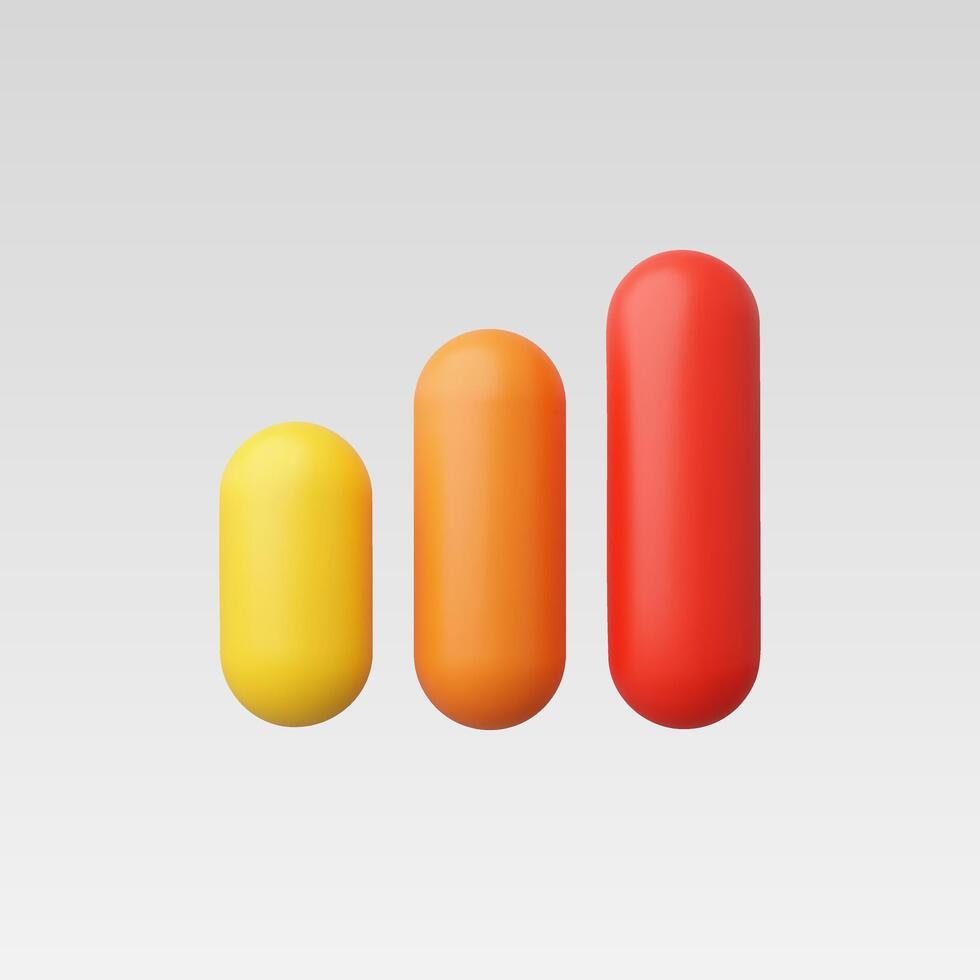 3d Realistic Graph chart 52310622 Vector Art at Vecteezy