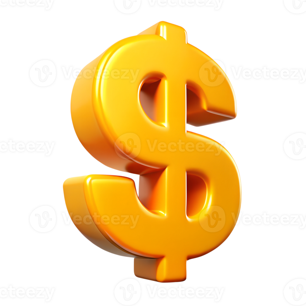Goldenes Dollarzeichen Png