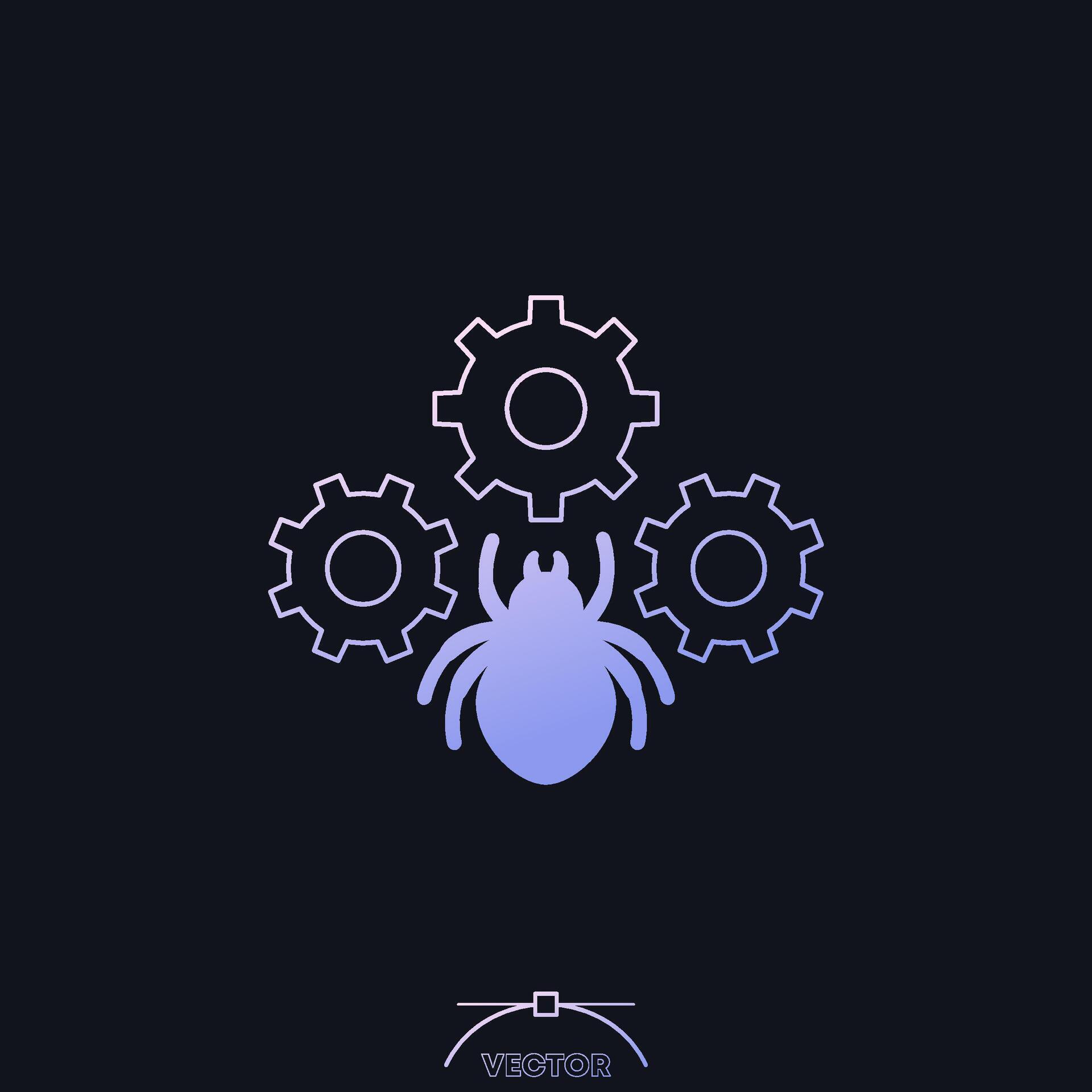 Debugging Or Testing Icon With A Bug 52323046 Vector Art At Vecteezy