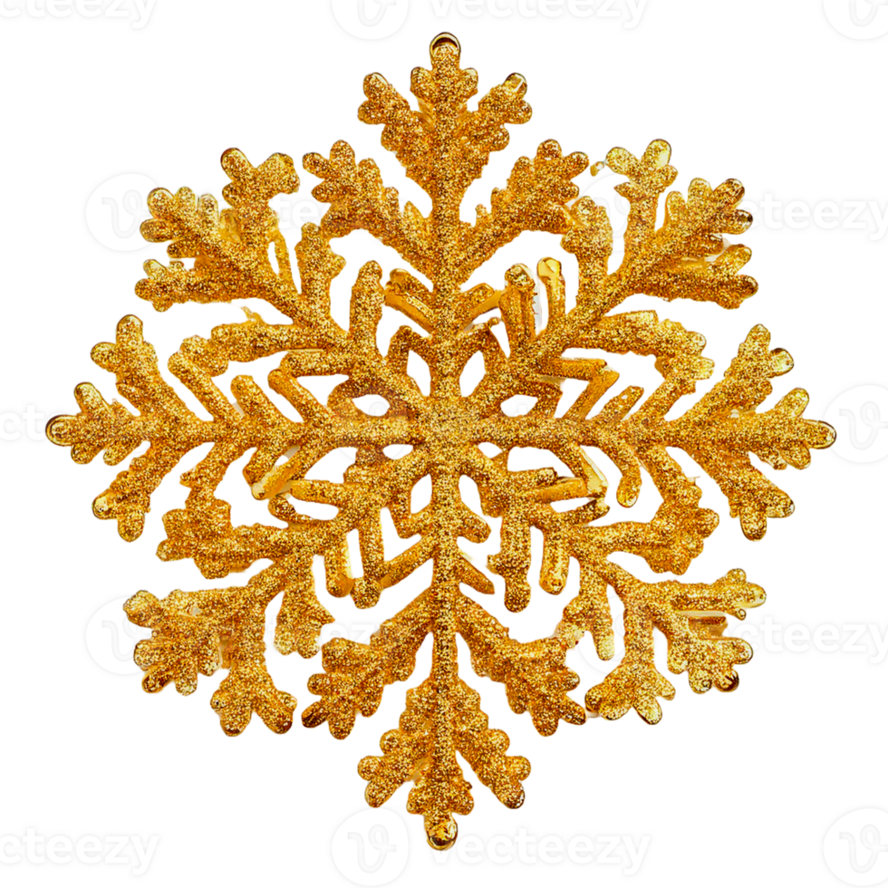 golden snowflake with glitter texture 52326323 PNG