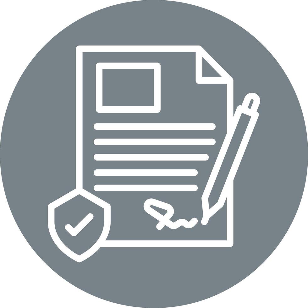 Contract Line Circle Filled Icon 52332810 Vector Art at Vecteezy Contract Line Circle Filled Icon 52332810 Vector Art at Vecteezy