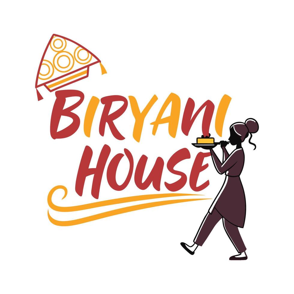 Biryani house logo design 52350264 Vector Art at Vecteezy