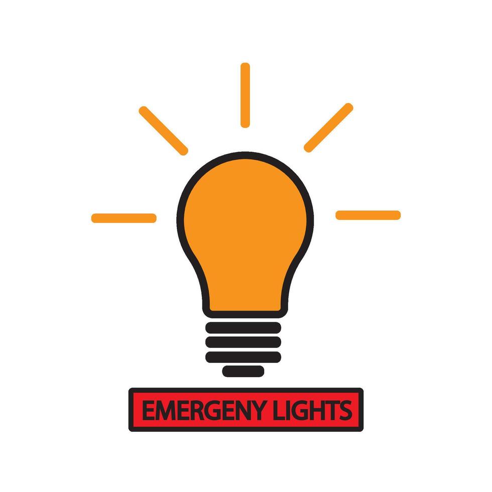 Emergency light symbol store