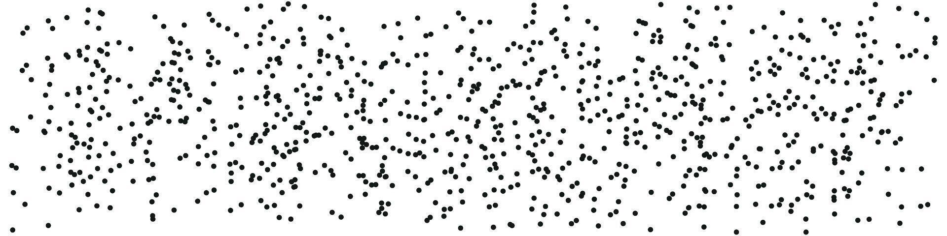 Seamless random dot pattern with small, irregular polka dots. Black and ...