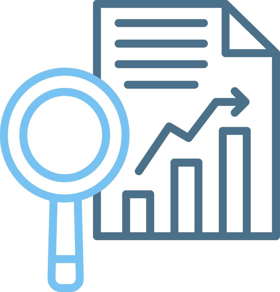 Analysis Line Two Colour Icon Design 52411721 Vector Art at Vecteezy