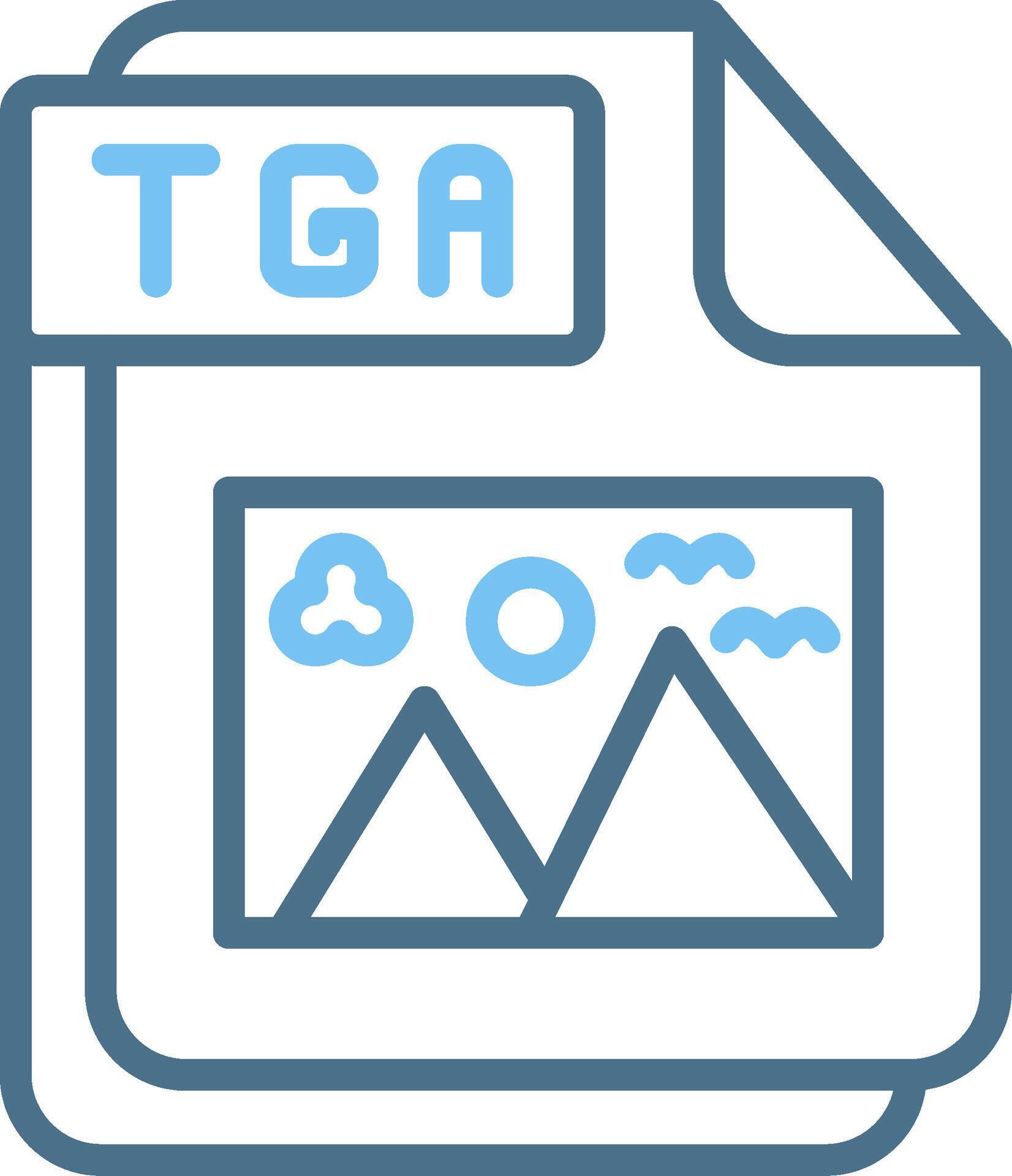 TGA Line Two Colour Icon Design 52413365 Vector Art at Vecteezy