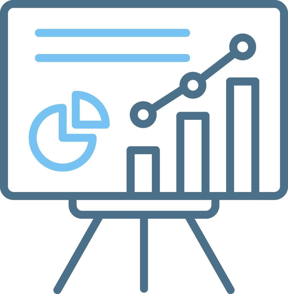 Data Visualization Line Two Colour Icon Design 52414514 Vector Art at ...