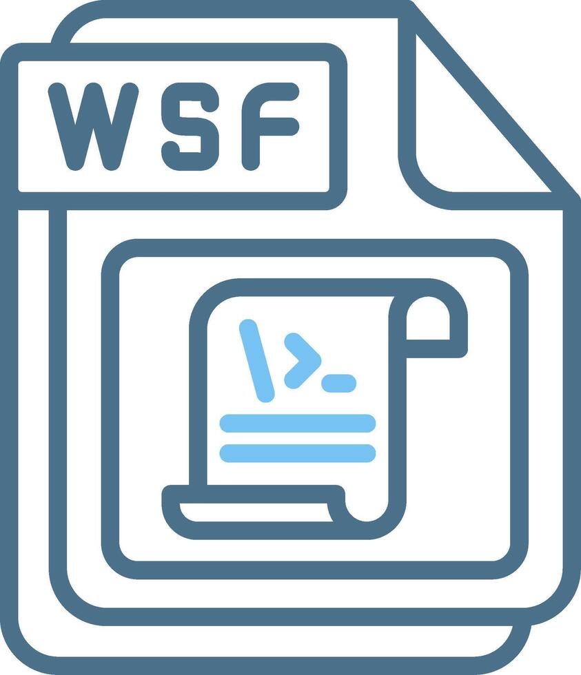 WSF Line Two Colour Icon Design 52415887 Vector Art at Vecteezy