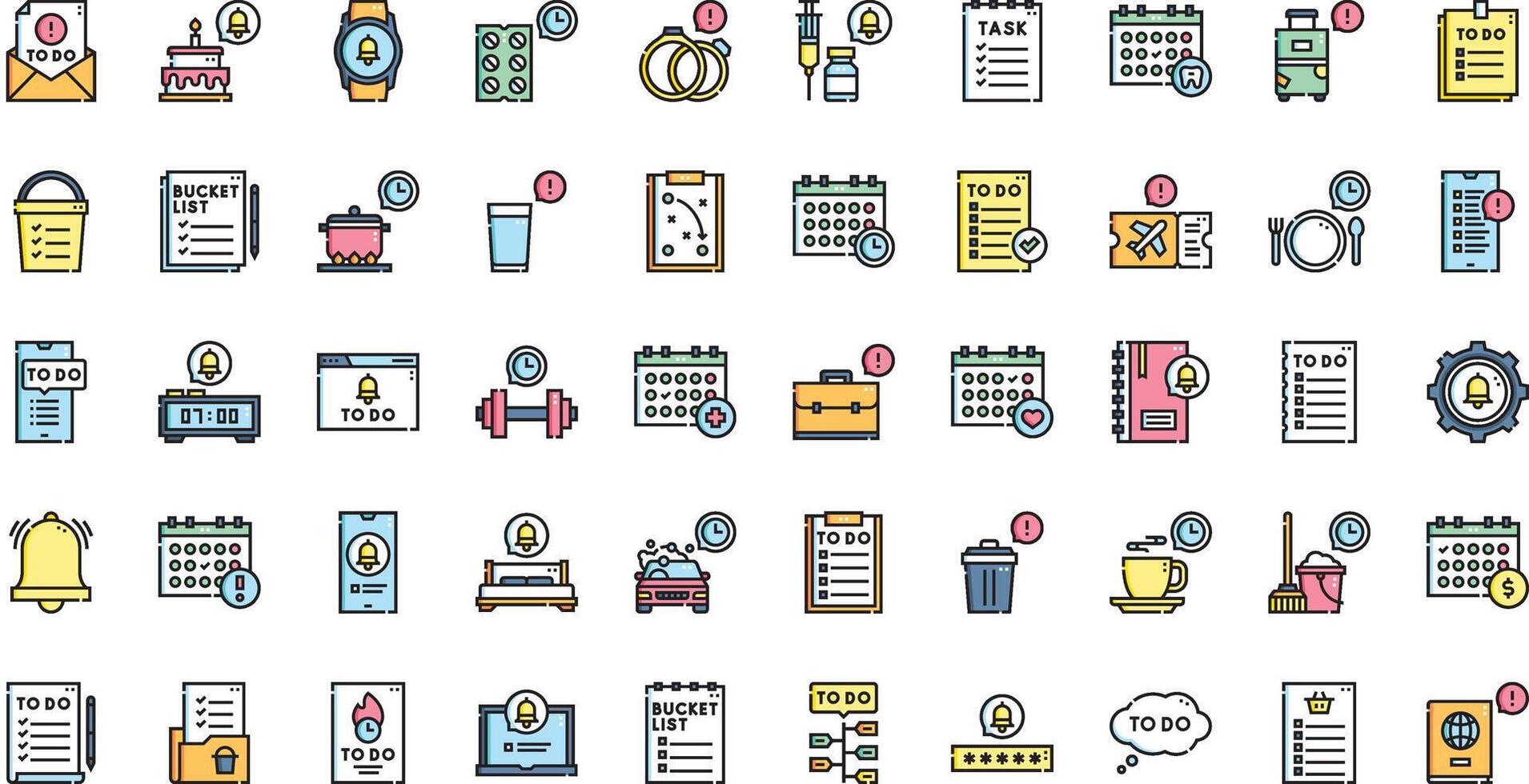 To do icons High-Quality Icons Collection with Editable Stroke. Ideal ...