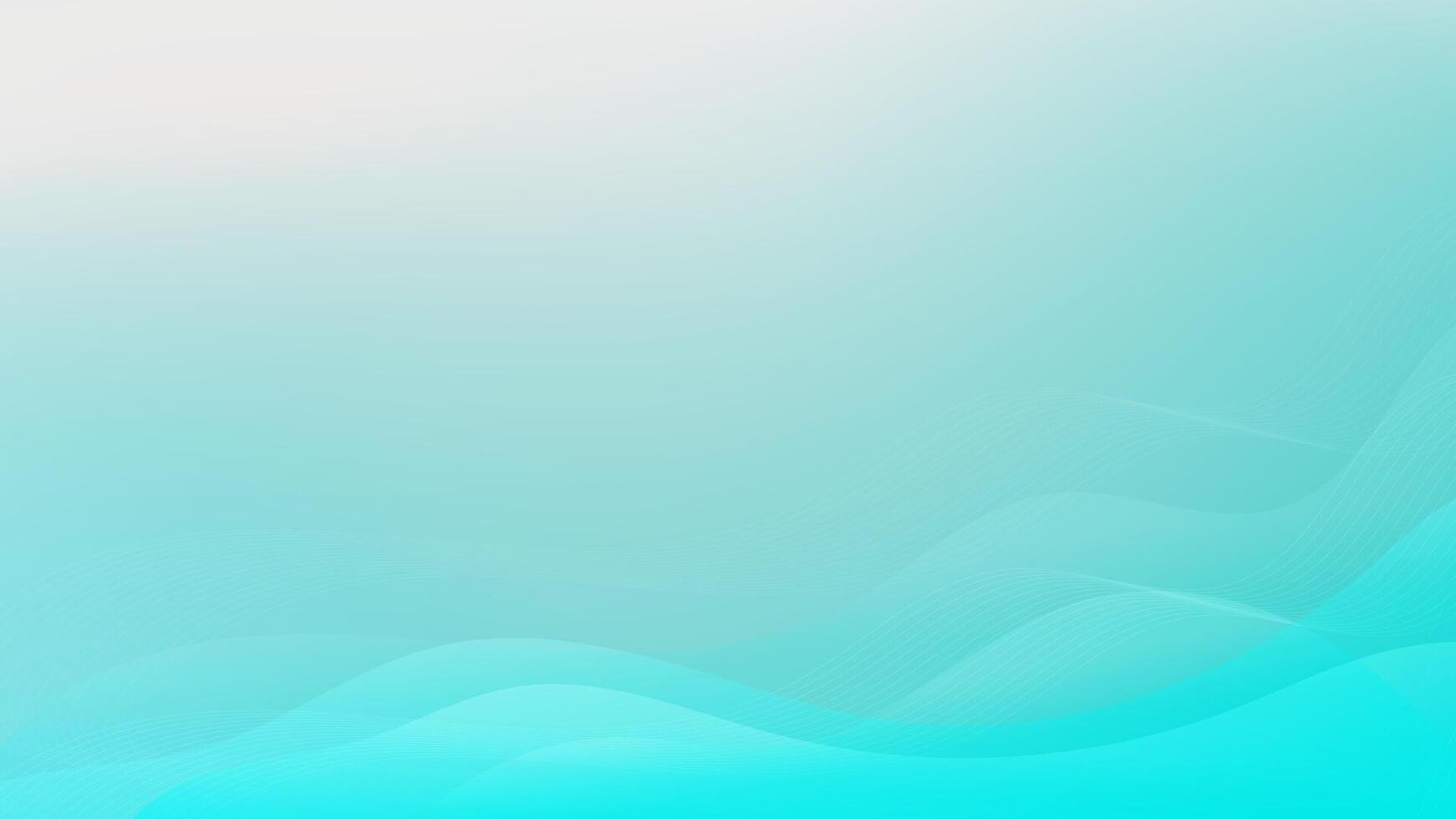 Abstract Turquoise Gradient Background with Waves 52423820 Vector Art ...