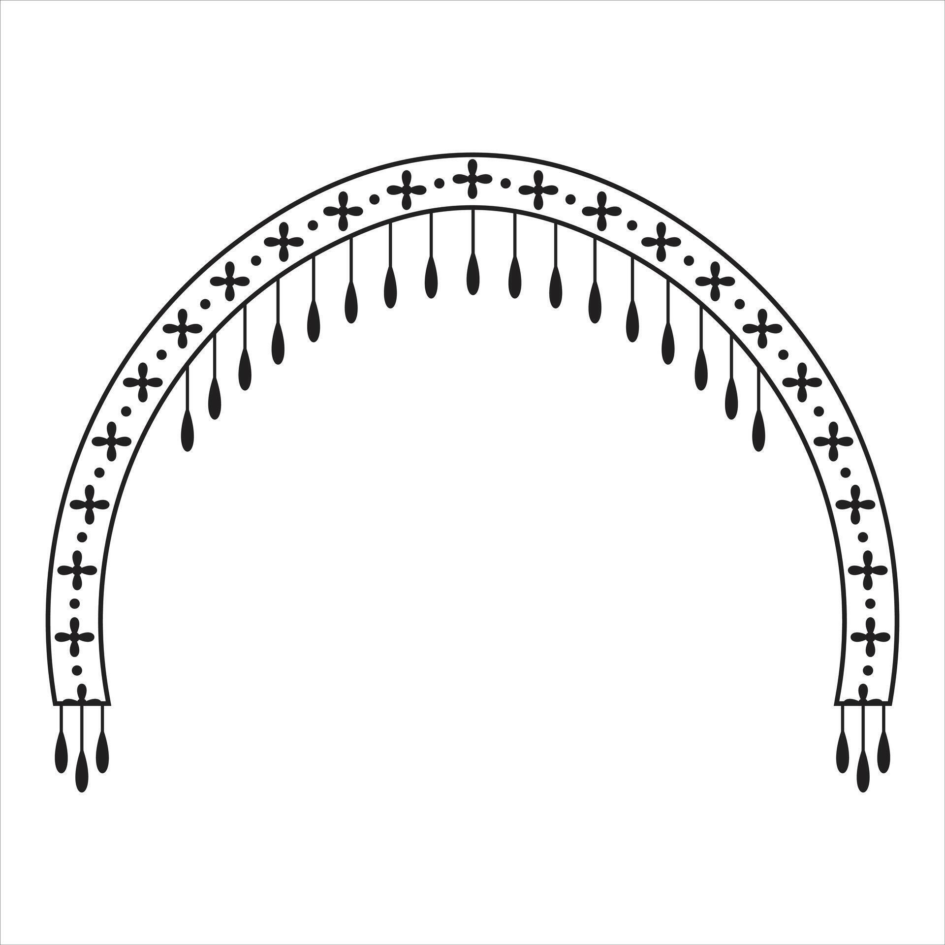 Fancy Latest Hindu Wedding Clipart Name Box Design Clipart Black And White Outline Line Art