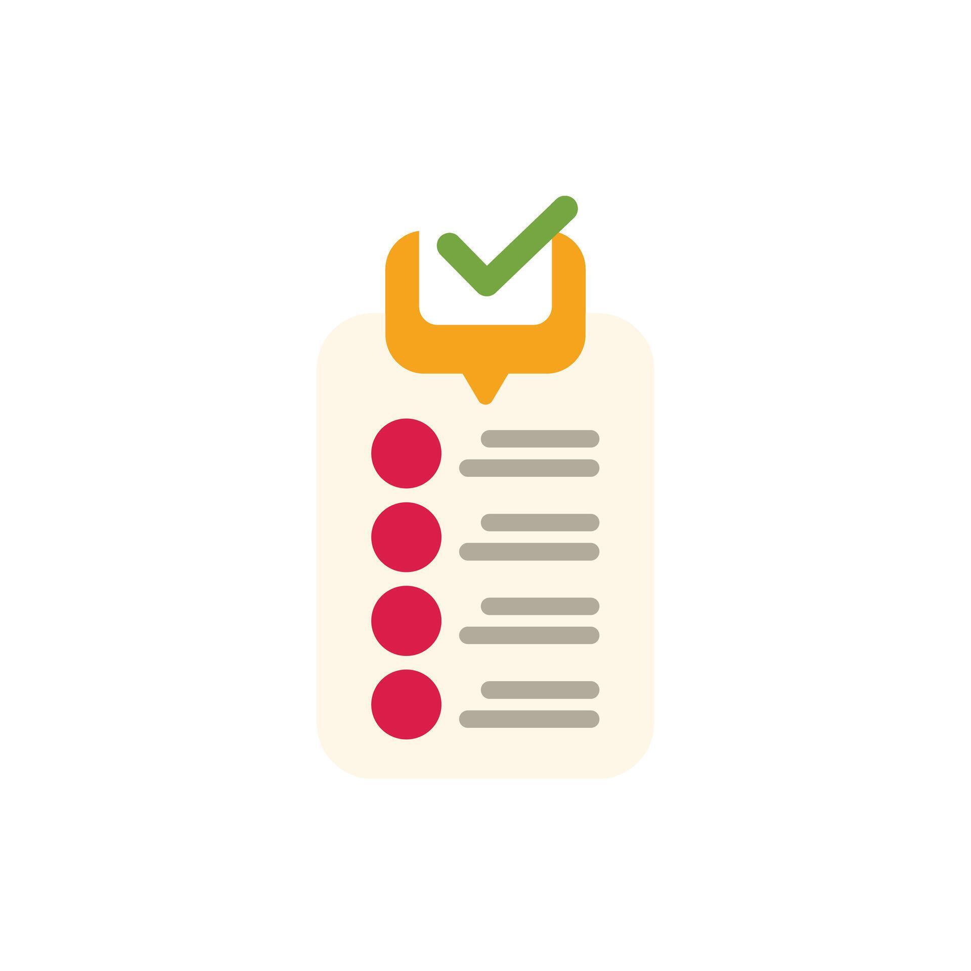 Clipboard showing checkmarked completed task list icon 52437989 Vector Art at Vecteezy