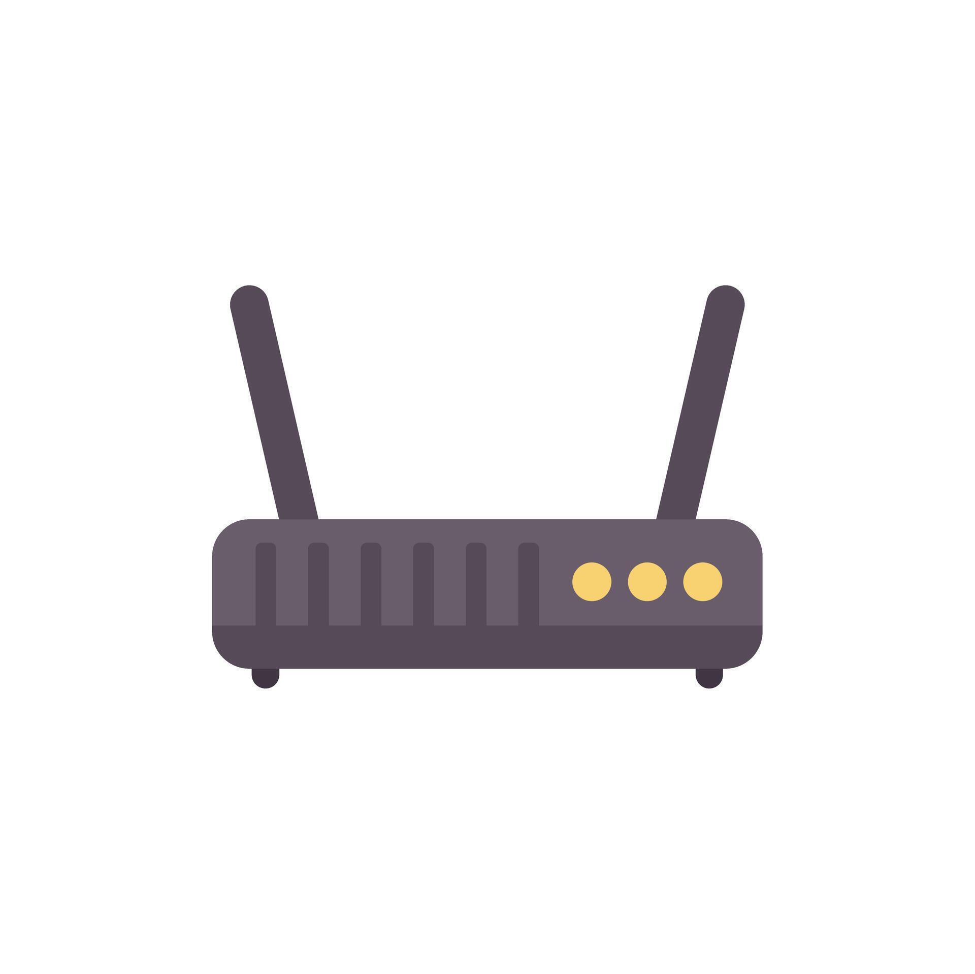 Wireless Wifi Router Providing Internet Connection 52438127 Vector Art