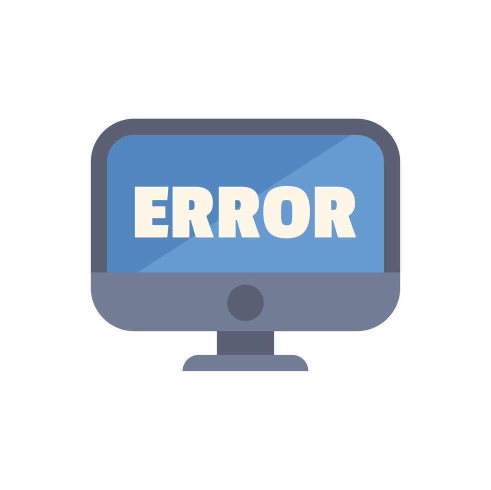 Desktop computer displaying error message on screen 52438265 Vector Art ... Desktop computer displaying error message on screen 52438265 Vector Art ...