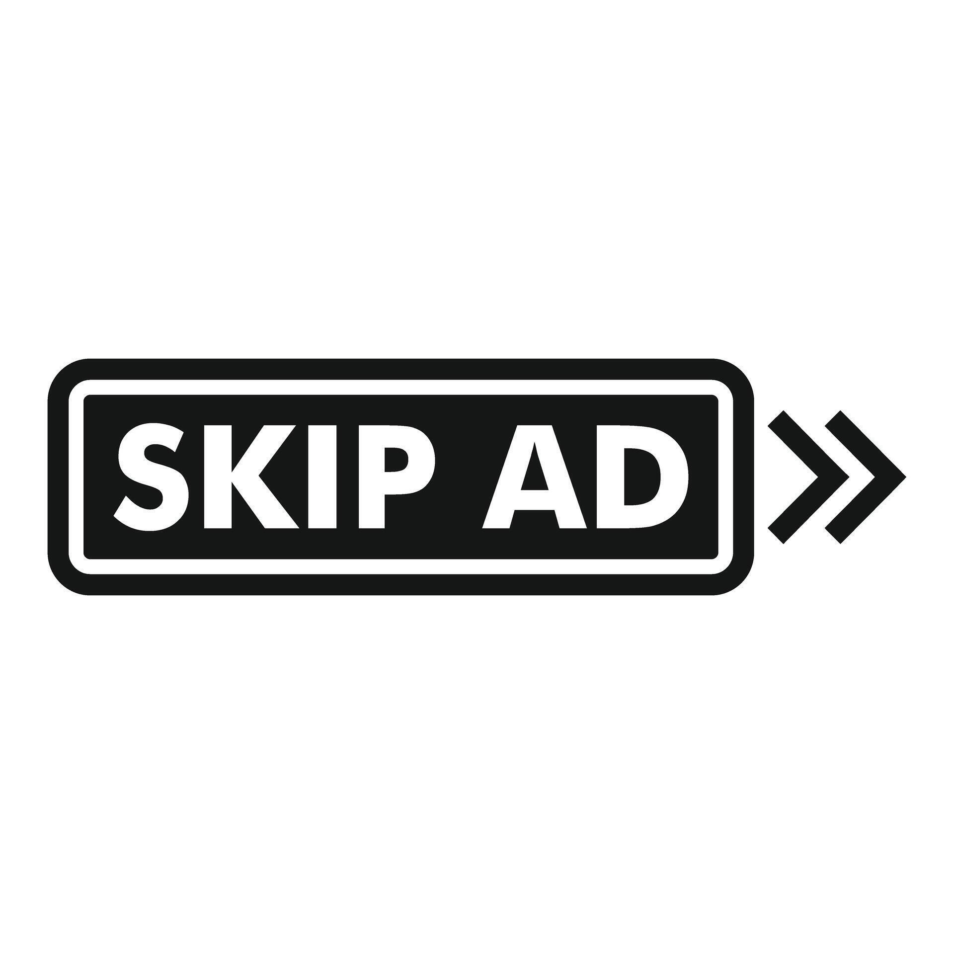 Skip ad button showing online advertisement avoidance 52439125 Vector Art at Vecteezy