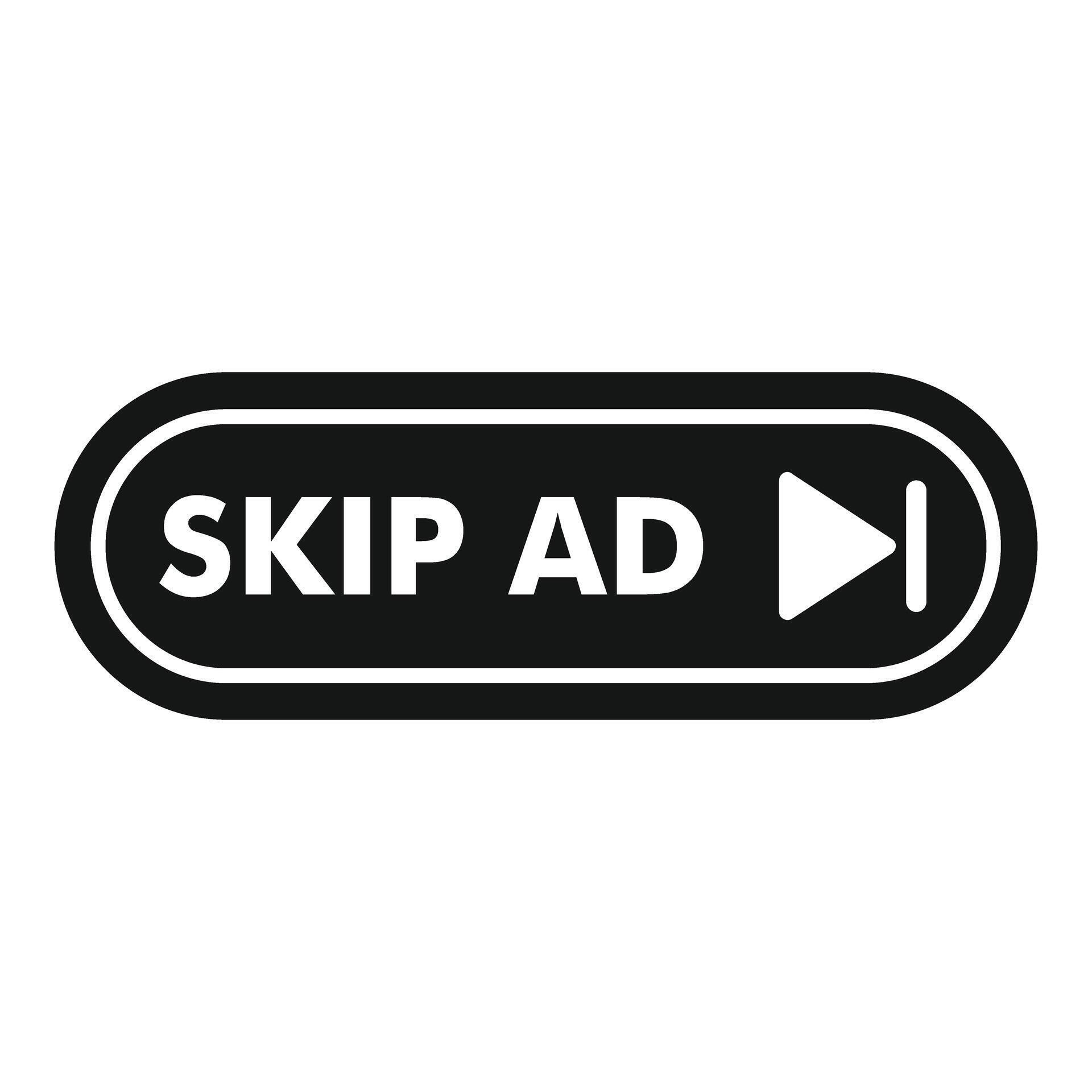 Skip ad button showing a skip advertisement icon 52439134 Vector Art at Vecteezy