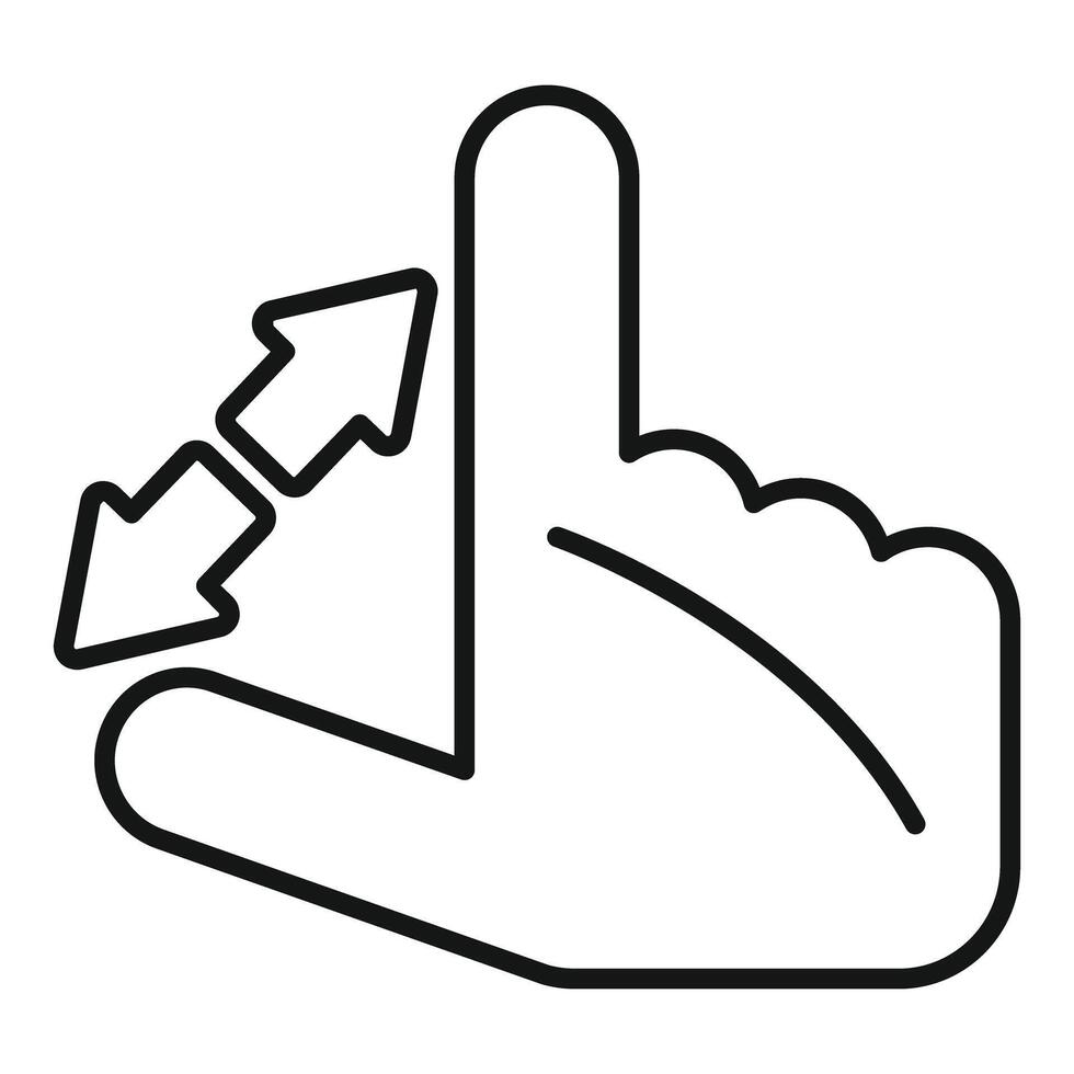 Hand performing vertical scroll gesture on touchscreen device 52439221 Vector Art at Vecteezy