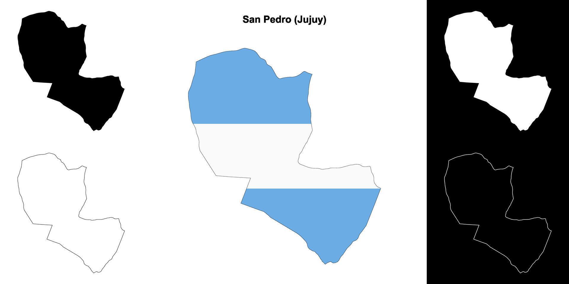 San Pedro department, Jujuy outline map set 52441822 Vector Art at Vecteezy San Pedro department, Jujuy outline map set 52441822 Vector Art at Vecteezy