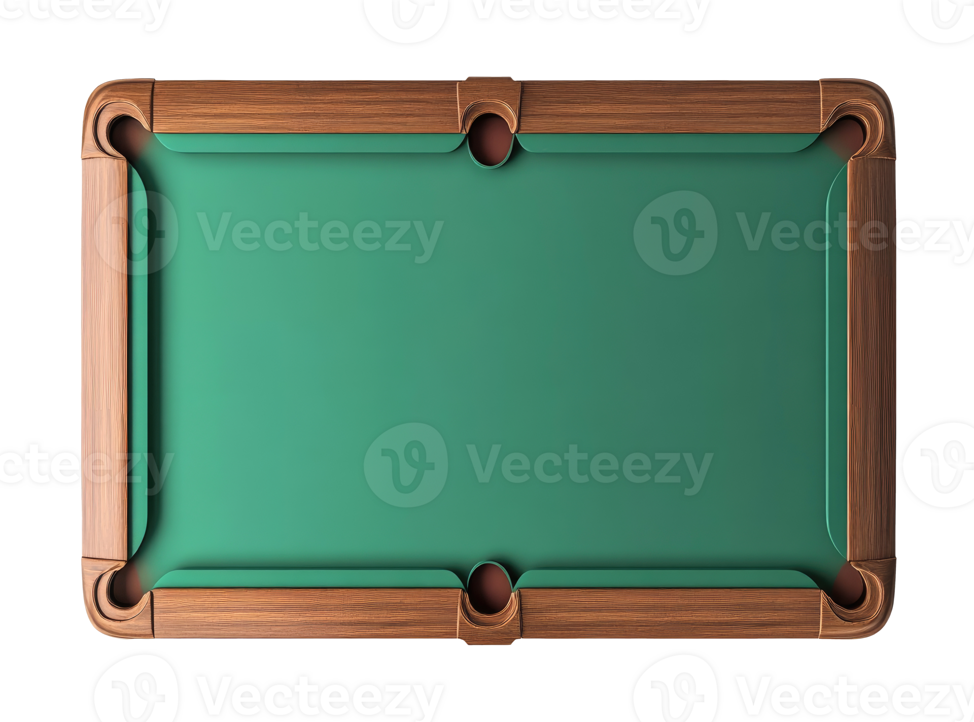 Empty pool table isolated on transparent background, top view 52499595 PNG